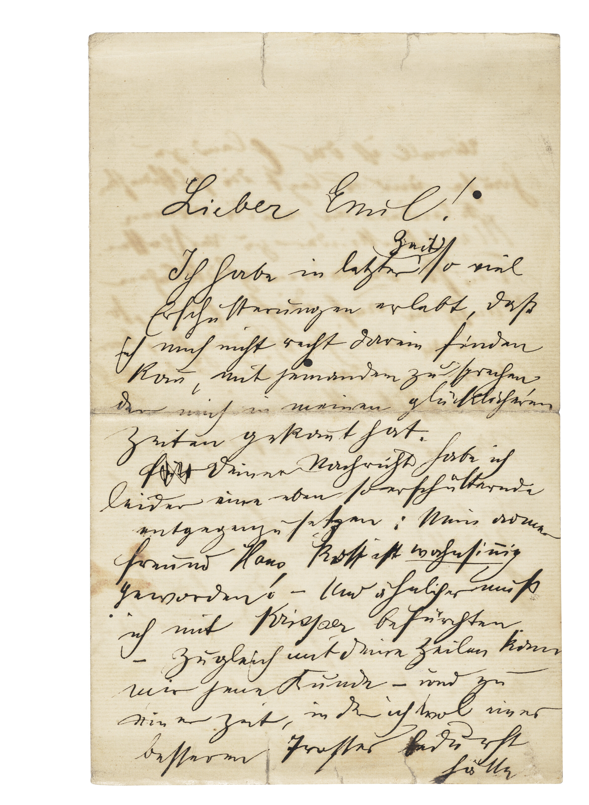 Gustav Mahler (1860-1911), Autograph letter signed (‘Gustav Mahler’) to ...