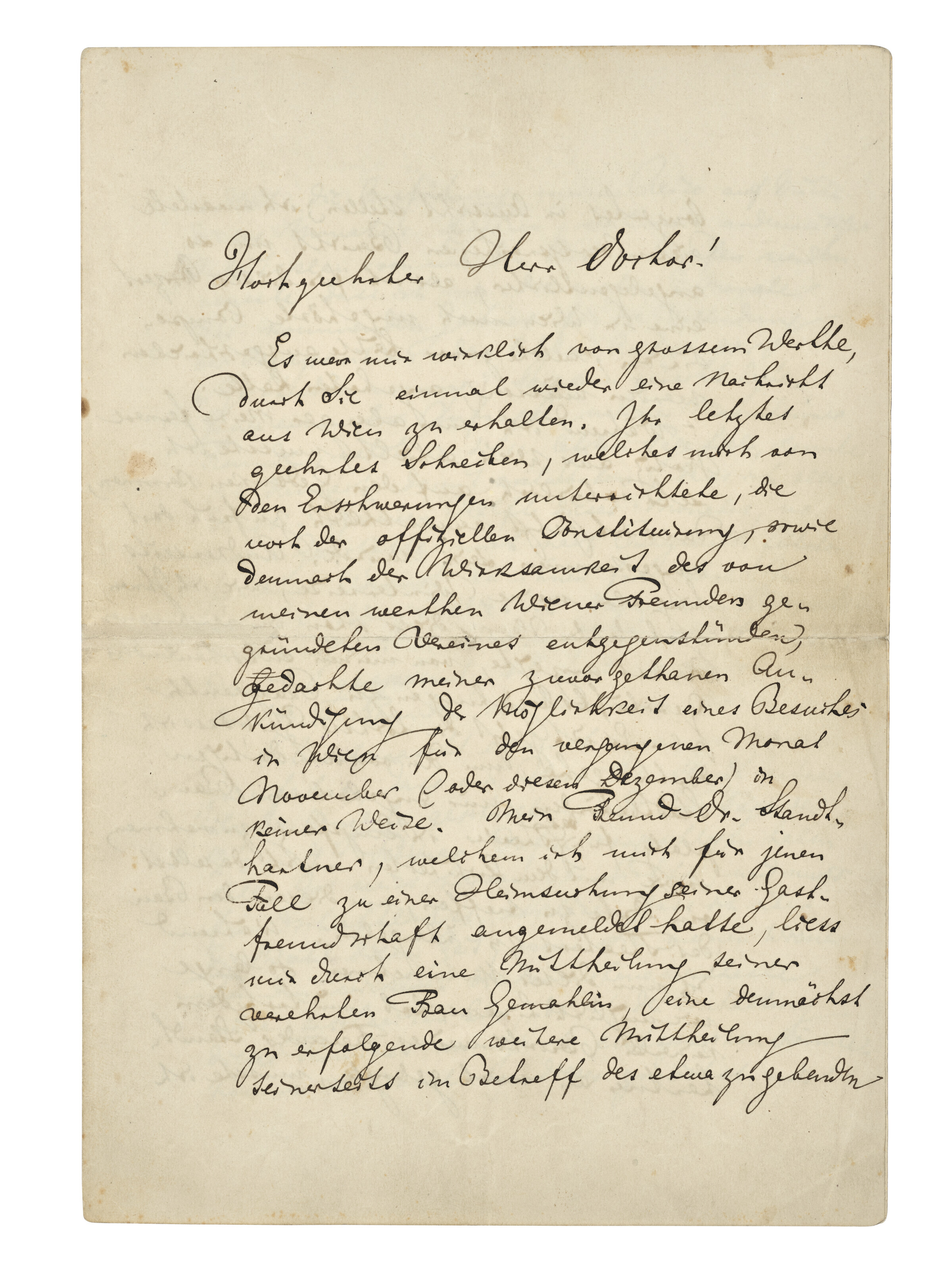 Richard Wagner (1813-1883), Autograph letter signed ('Richard Wagner ...