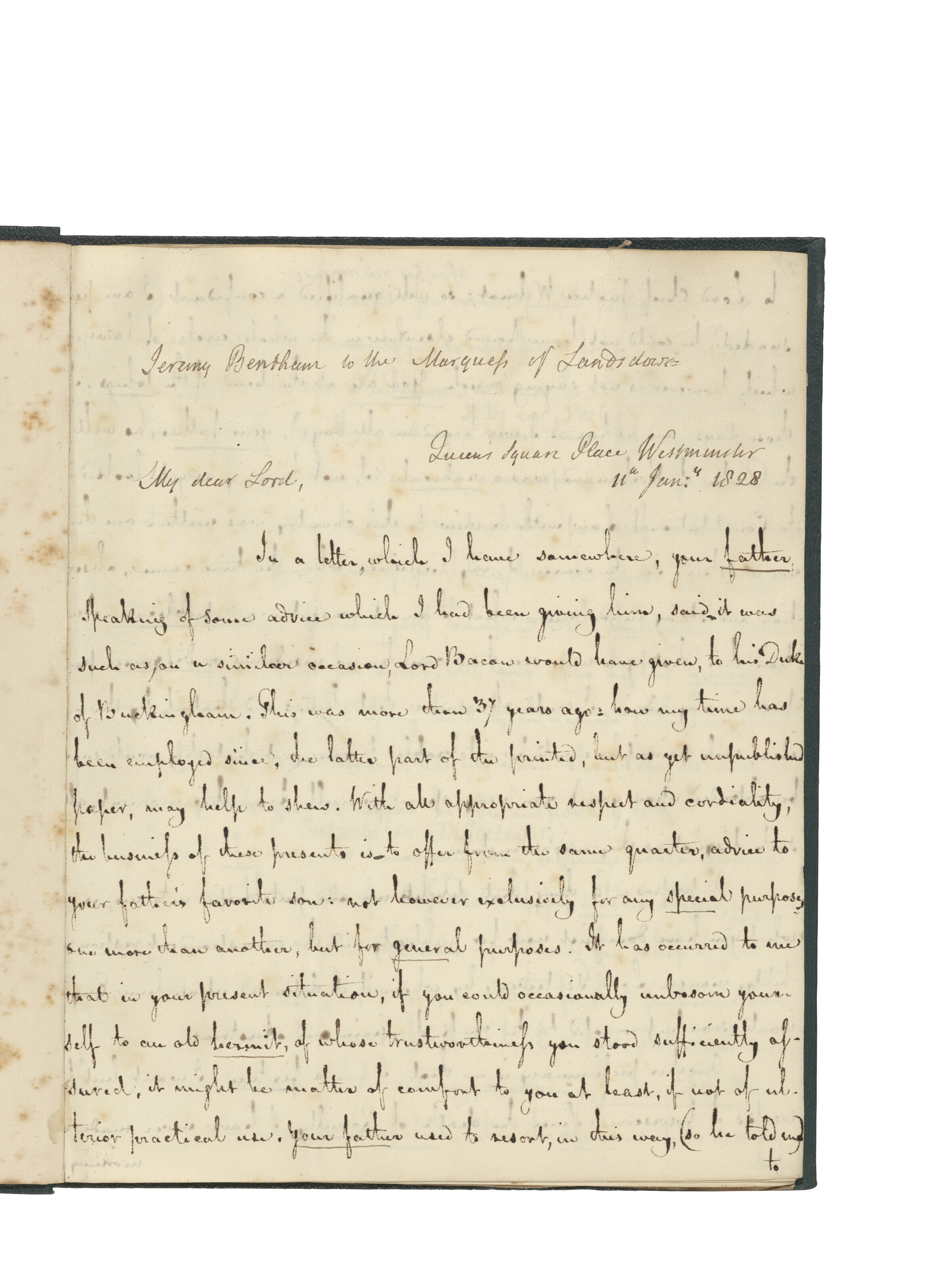 Jeremy Bentham (1748-1832), Letter, document and pamphlet signed and ...