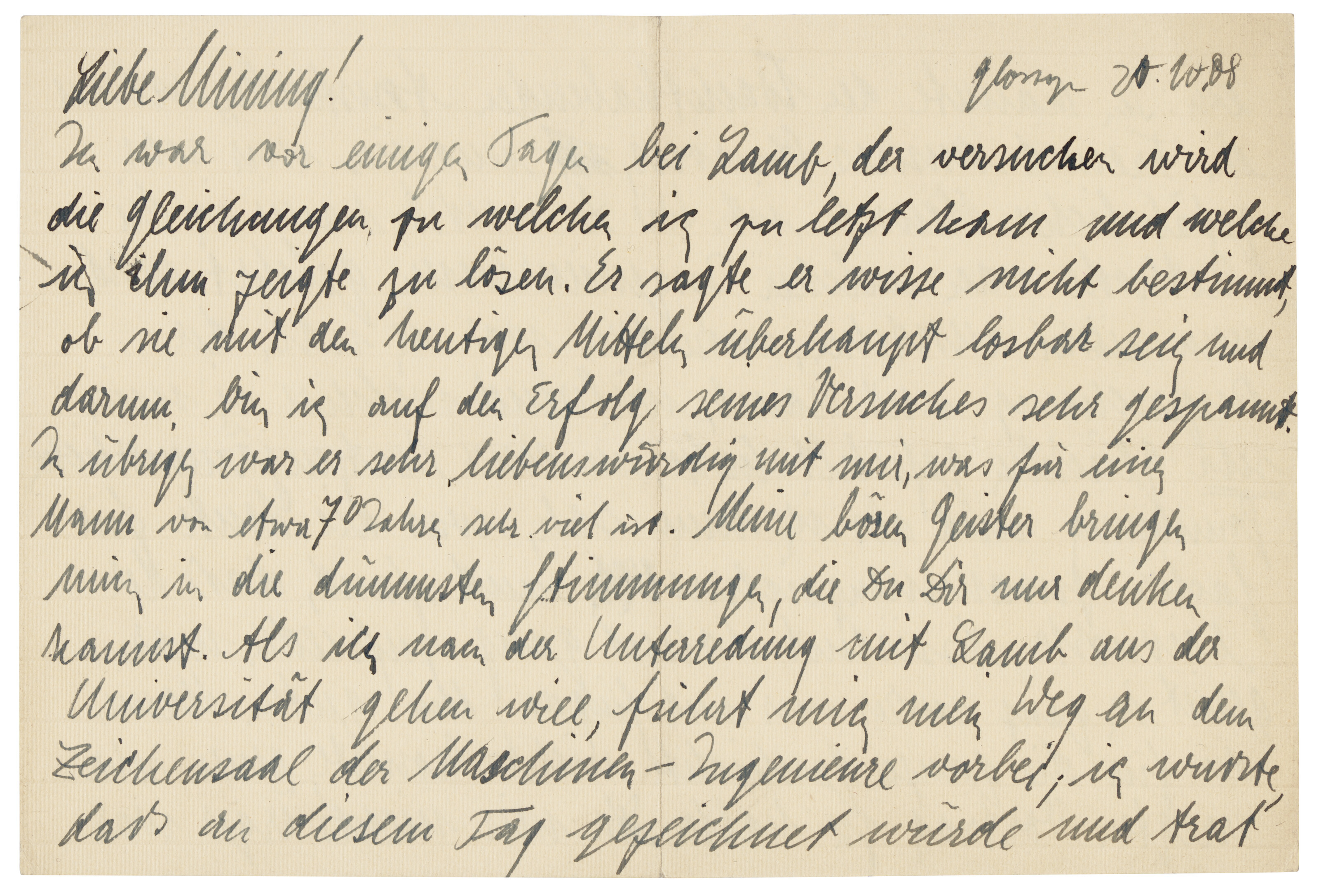 Ludwig Wittgenstein (1889-1951), Two autograph letters signed (‘Ludwig ...