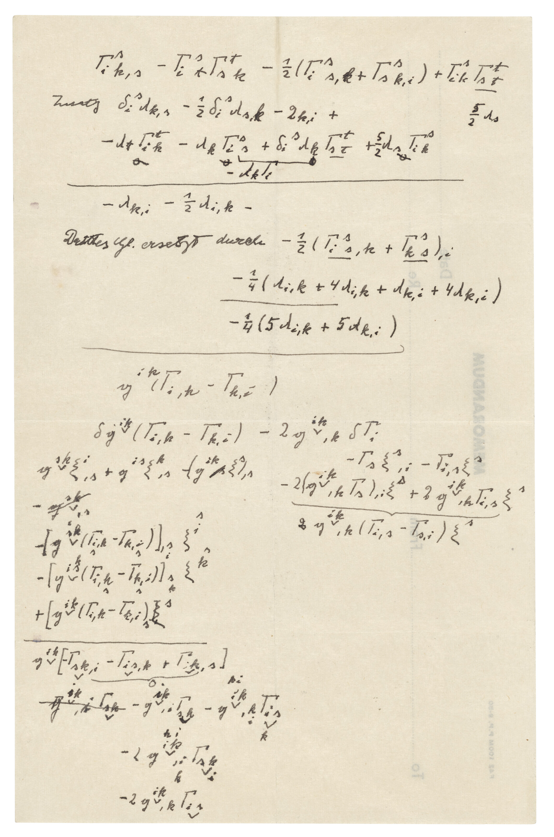 Albert Einstein (1879-1955), Autograph manuscript of scientific ...