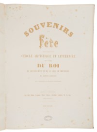 BALAT, Alphonse (1818-1895), [after] Willems LEROY and others., Souvenirs de la Fête donnee le ...