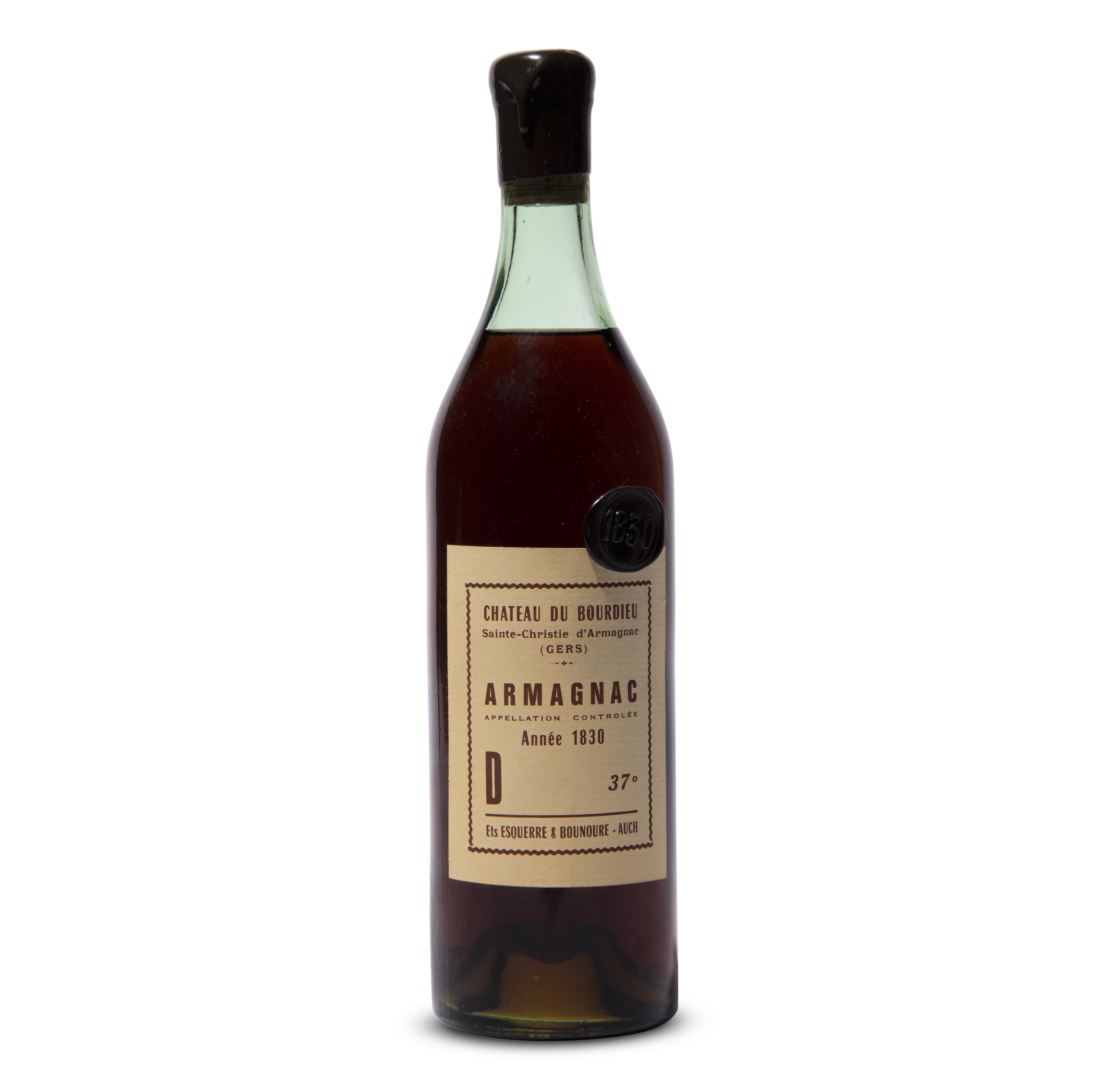 Chateau du Bourdieu Armagnac 1830, ArmagnacGood appearance. Believed ...