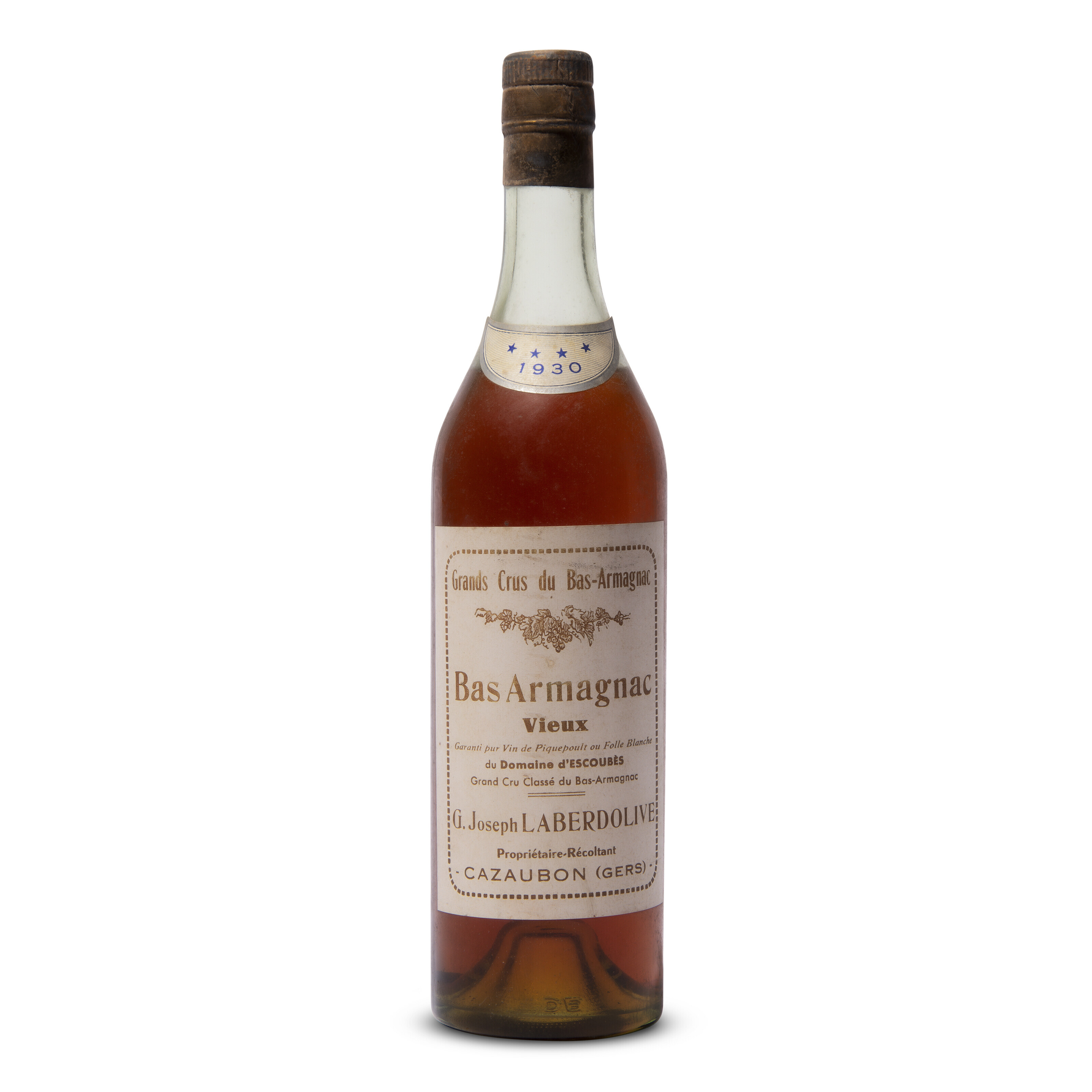 Laberdolive Domaine d’Escoubes Vieux Bas Armagnac 1930, Bas ...