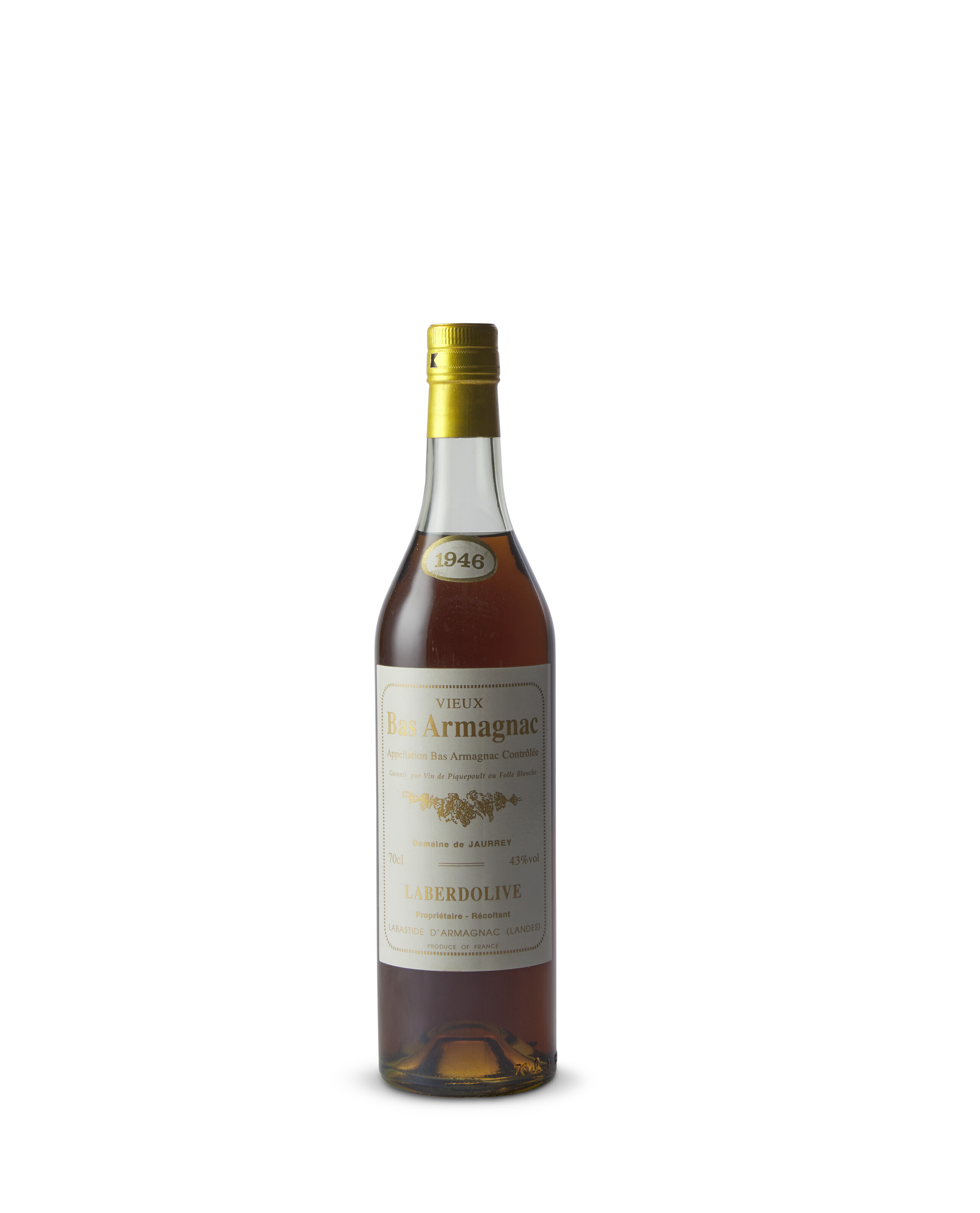 Laberdolive Vieux Bas Armagnac Domaine de Jaurrey 1946, Bas ArmagnacIn ...
