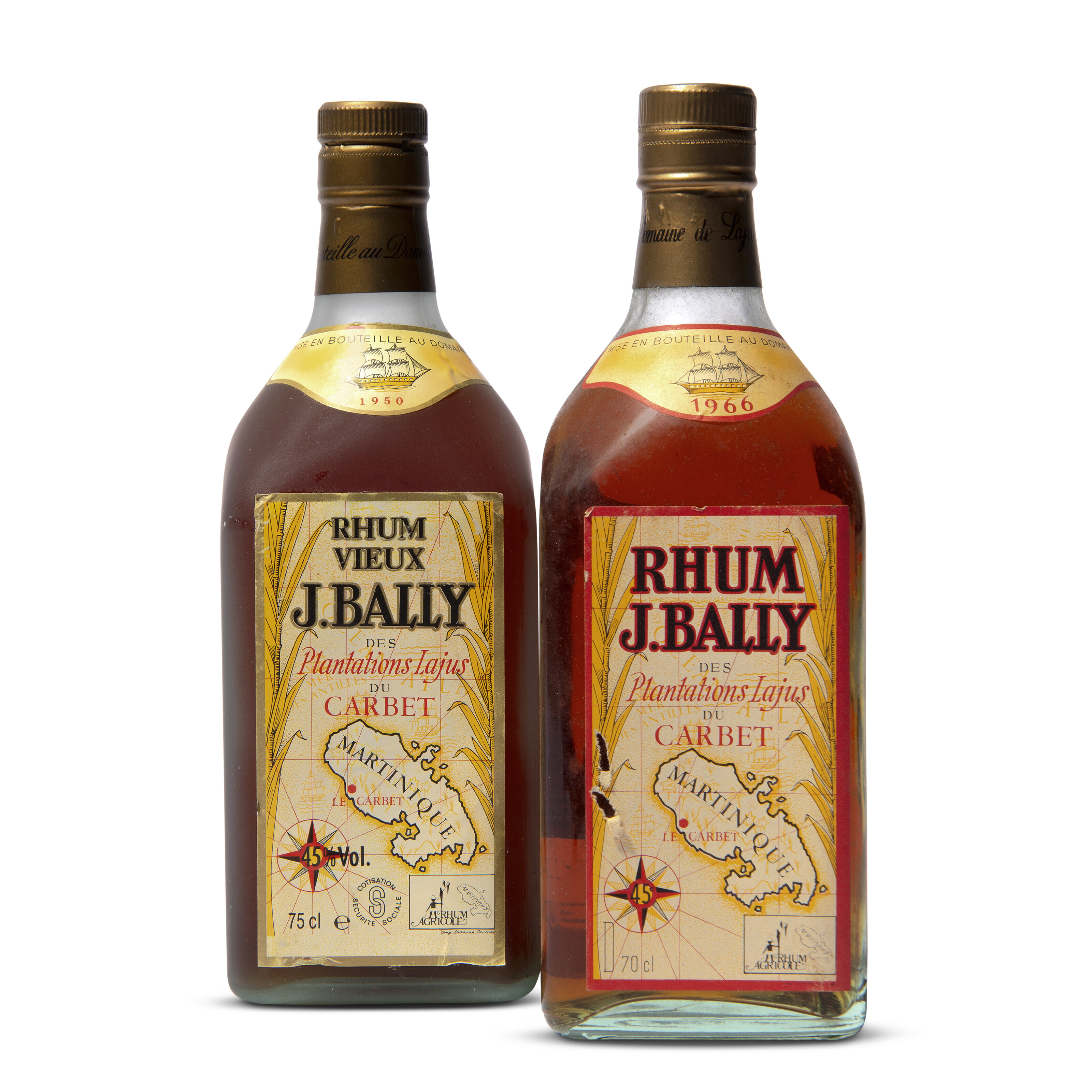 Mixed J Bally Rhum 1950-1966, Rhum Agricole J Bally Plantation Lajus du ...