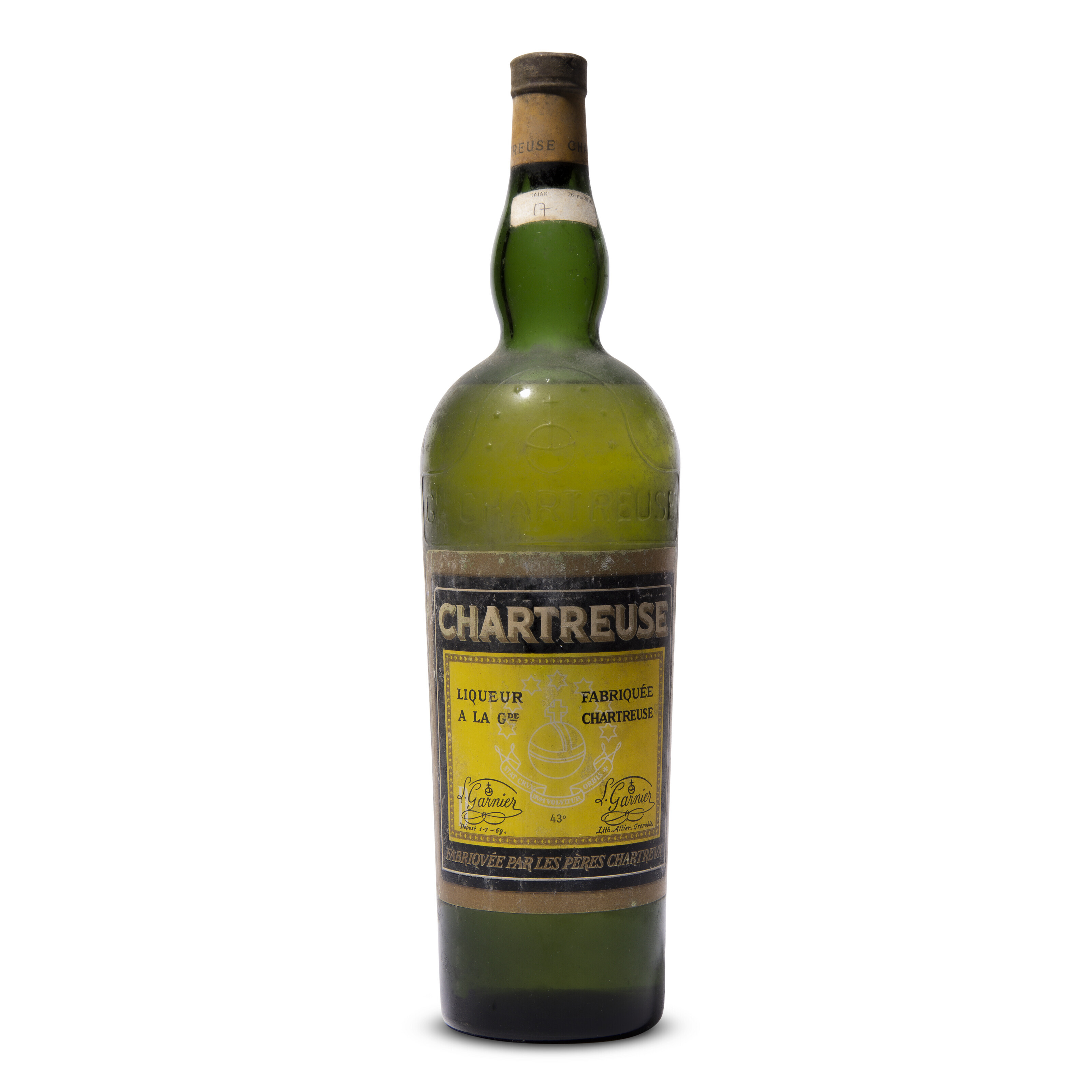 Chartreuse Verte, ChartreuseBelieved 1960's. Corroded capsule. Slightly ...