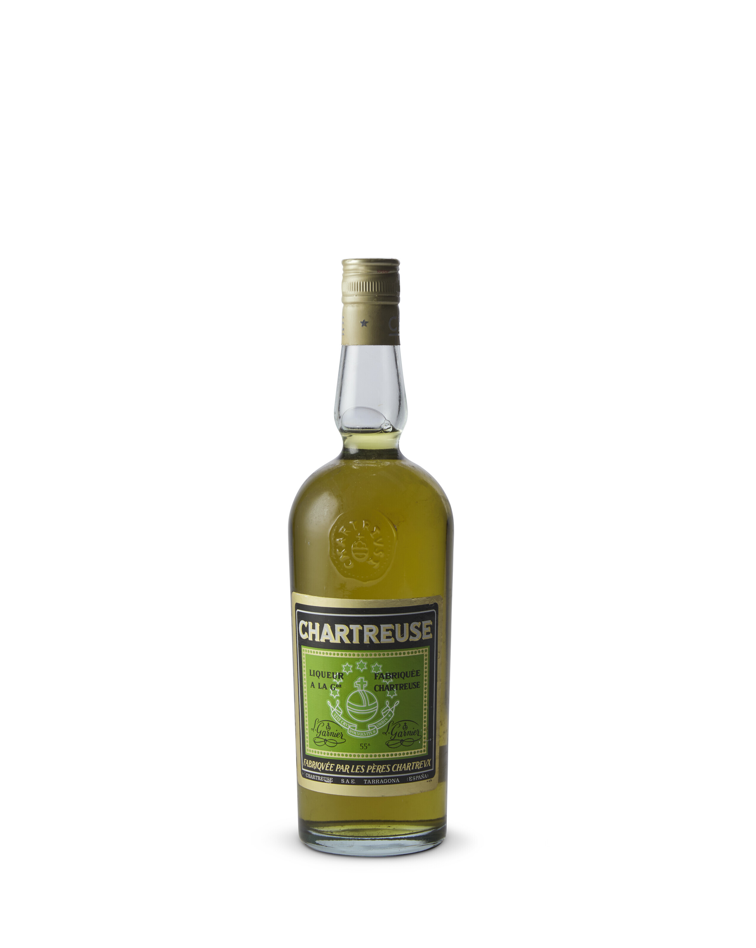 Chartreuse Verte Tarragone 1970, ChartreuseOne bin-soiled and damaged ...