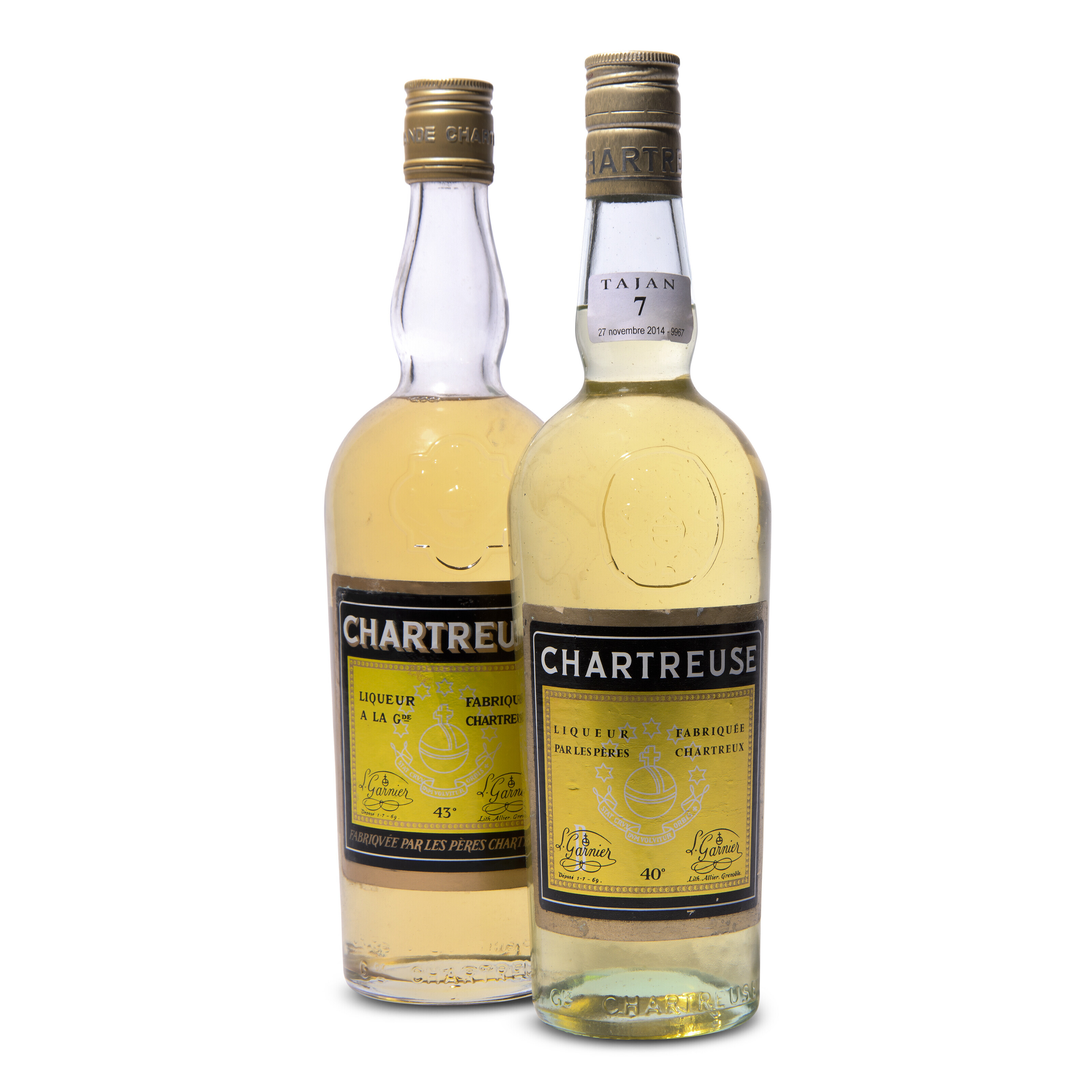 Chartreuse Jaune, ChartreuseBelieved 1970's. Slightly bin-soiled label ...
