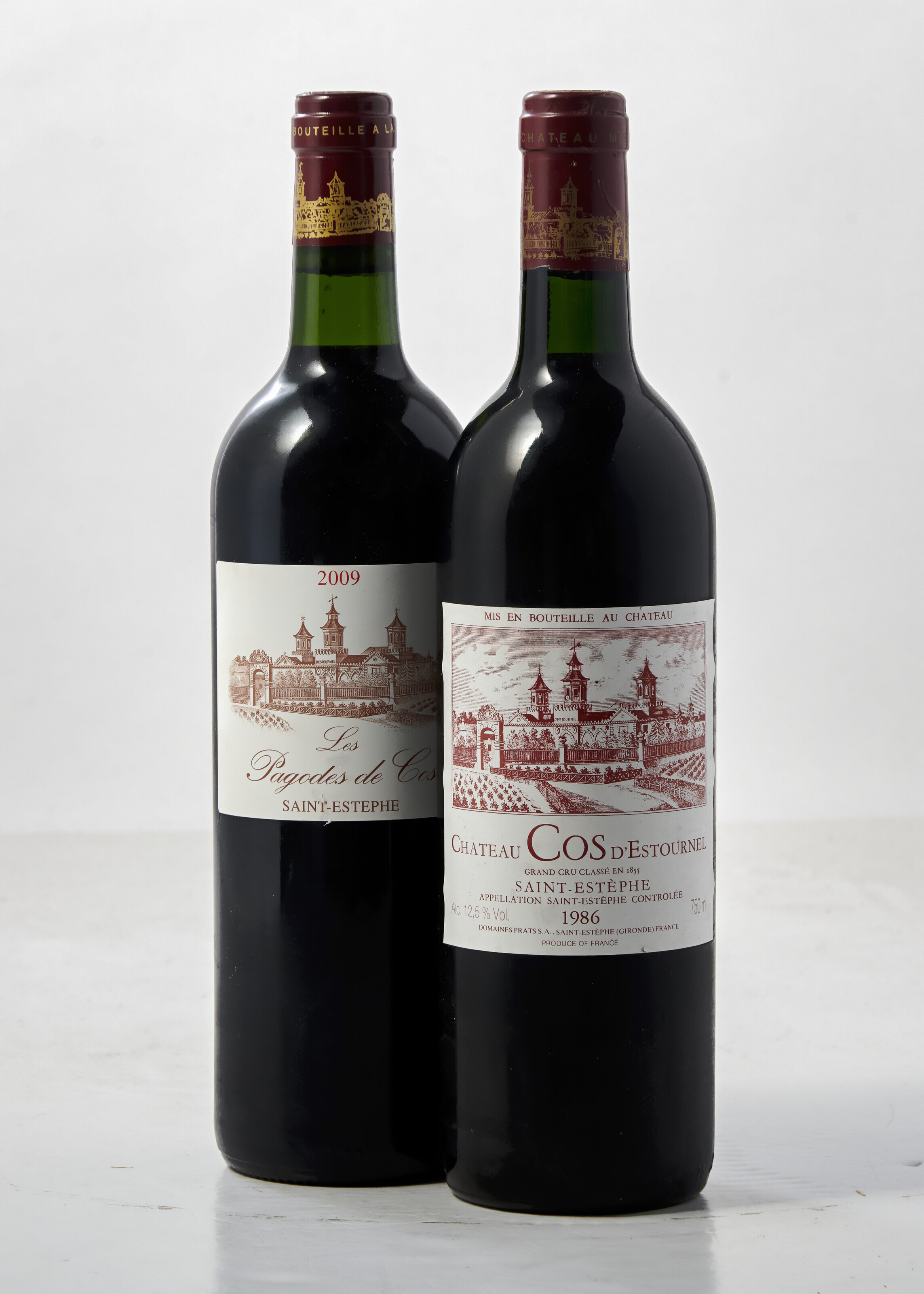 Mixed Cos d'Estournel and Pagodes de Cos 1986-2009, Château Cos d ...