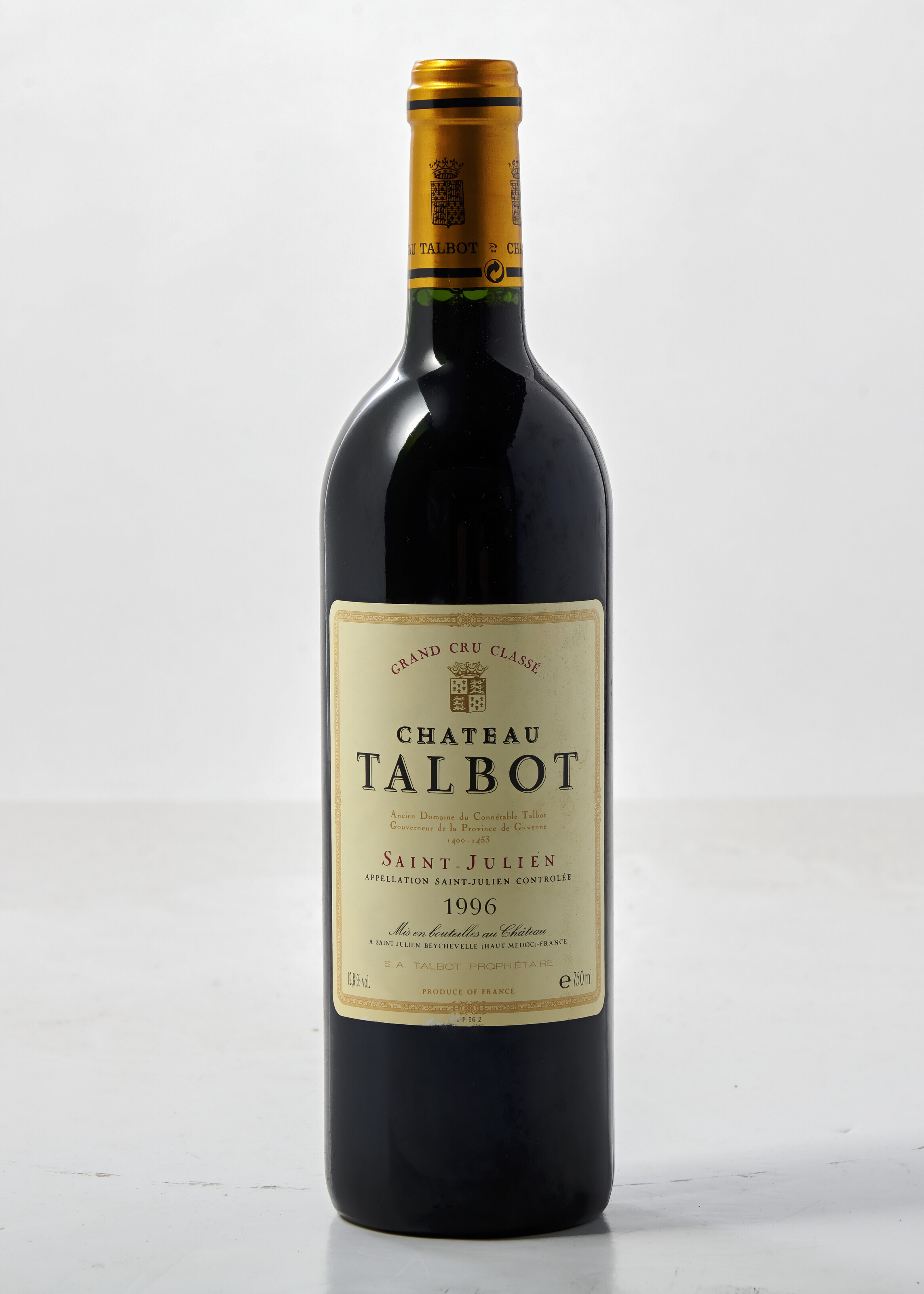 Château Talbot 1996, Saint-Julien, 4ème cru classéIn original wooden ...