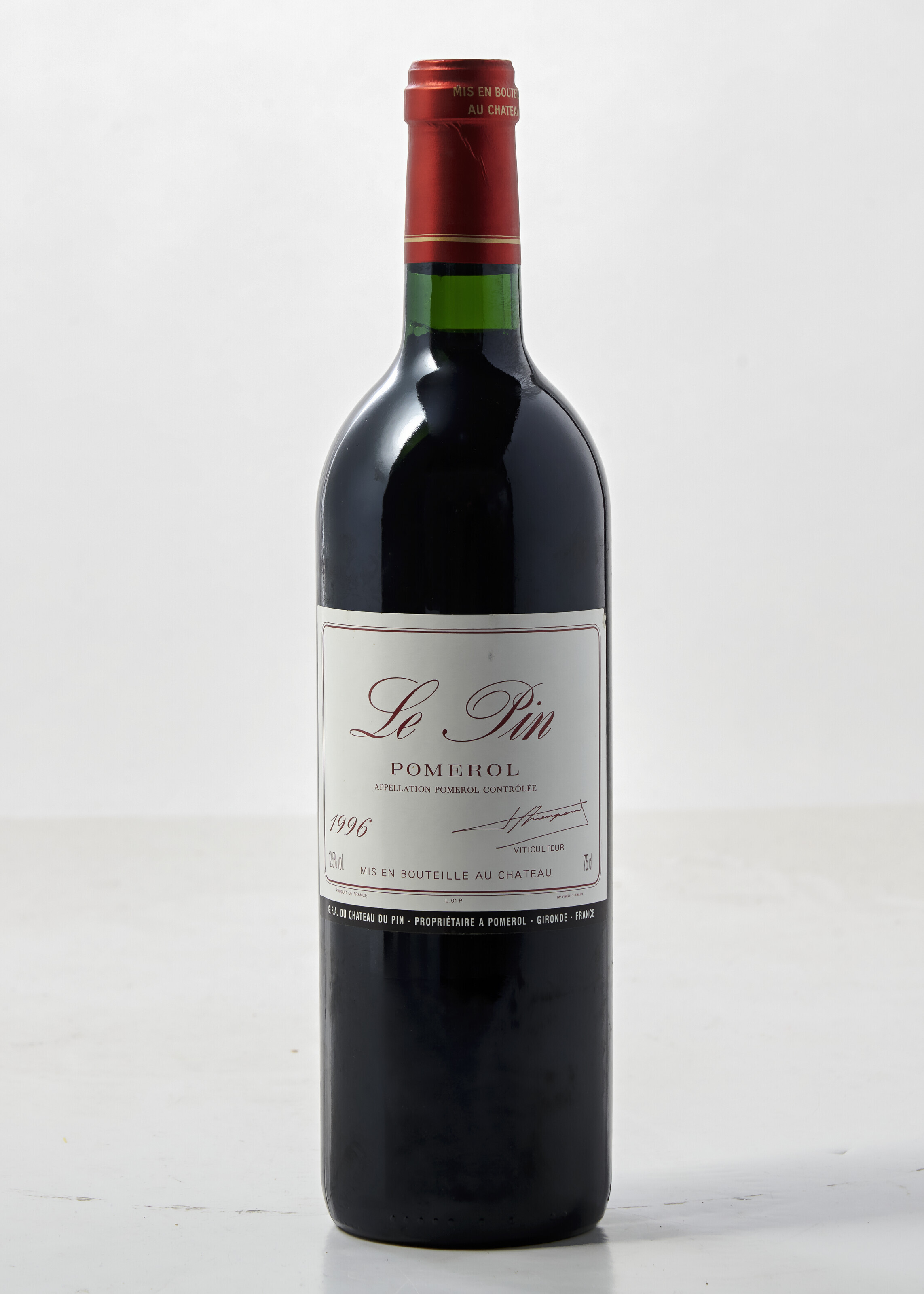 Le Pin 1996, PomerolSlightly nicked label | Christie’s