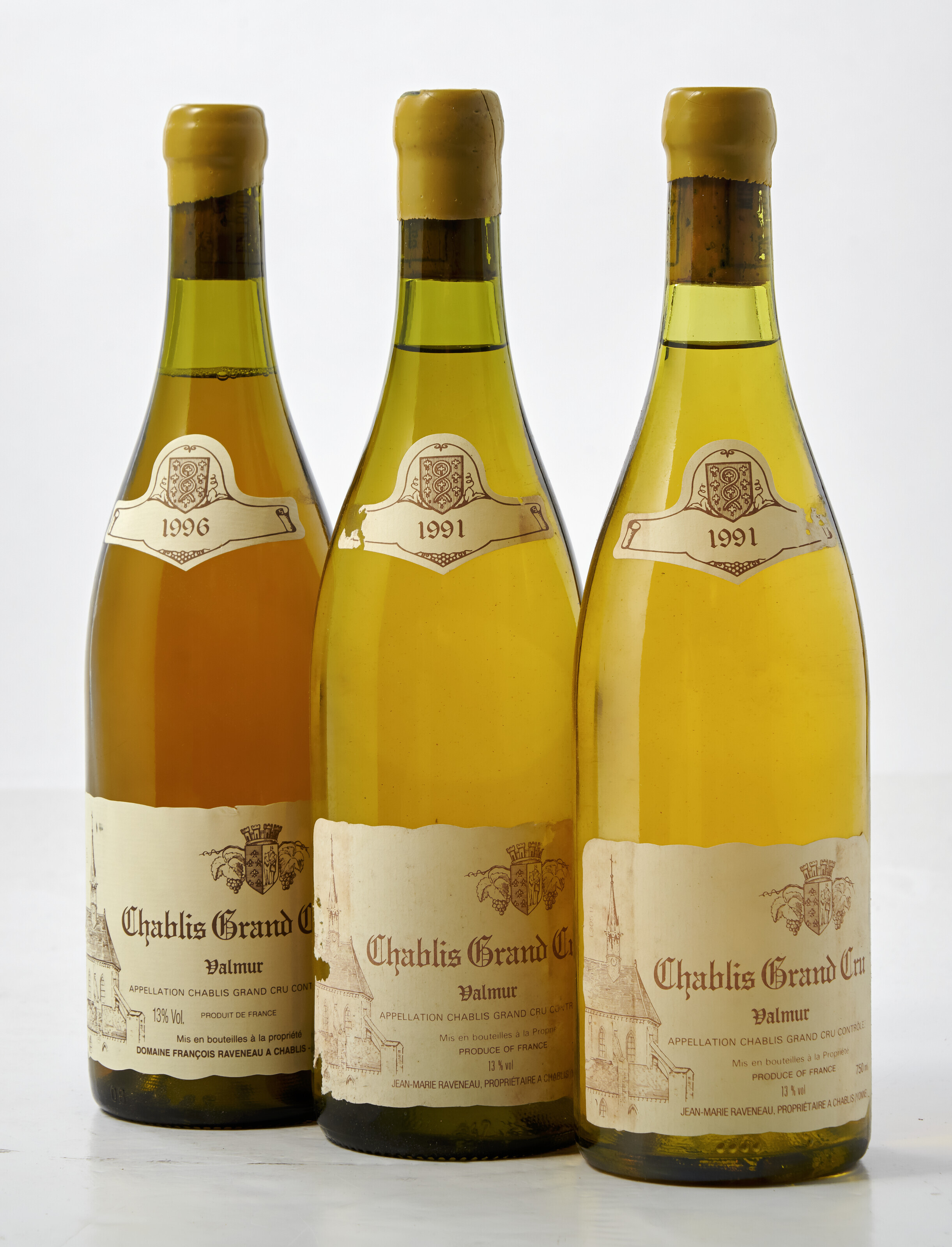Mixed Raveneau Valmur 1991-1996, Domaine Raveneau, Chablis Valmur ...