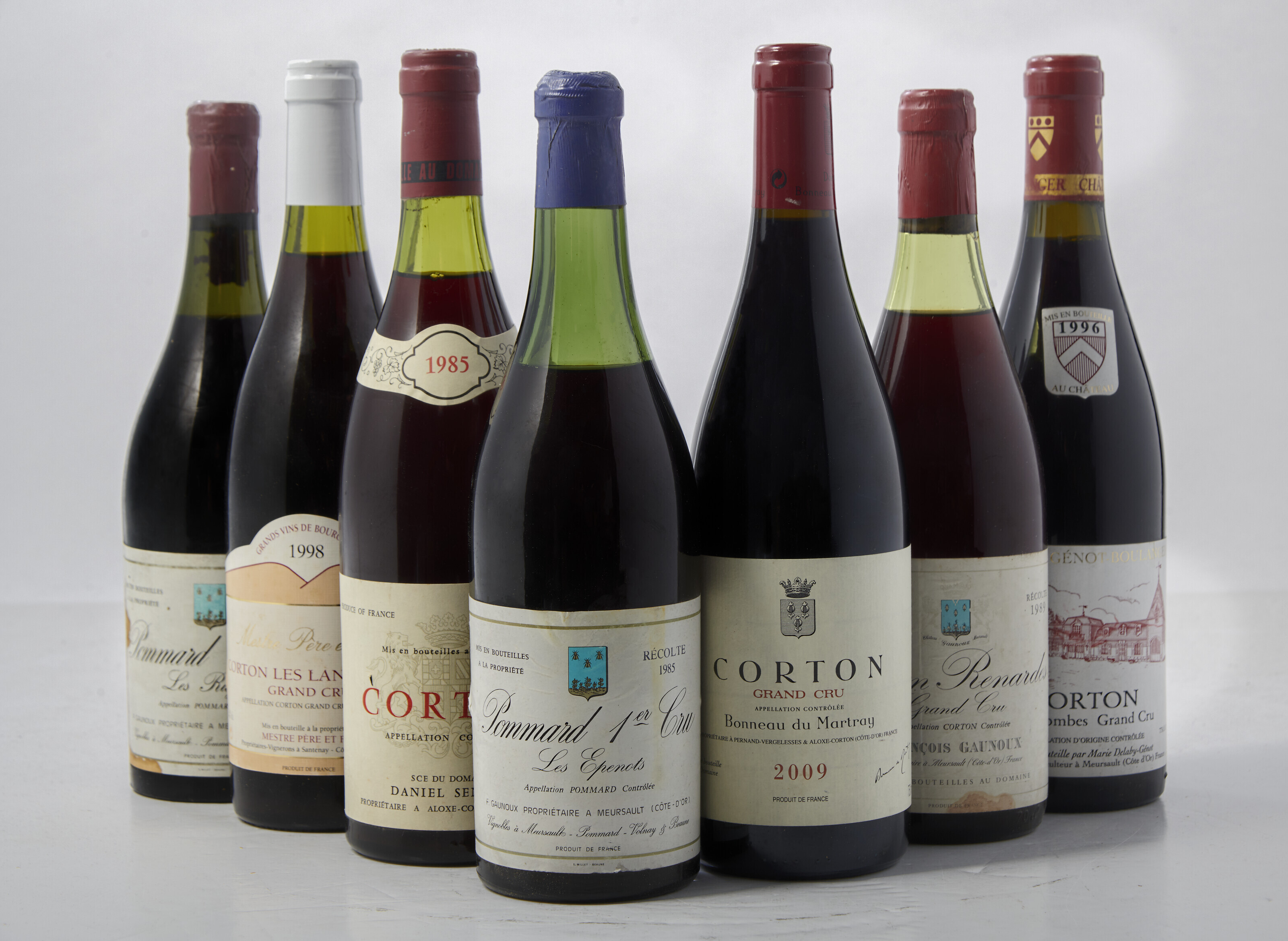 Mixed Corton and Pommard 1985-2009, F. Gaunoux,Pommard Les Epenots ...