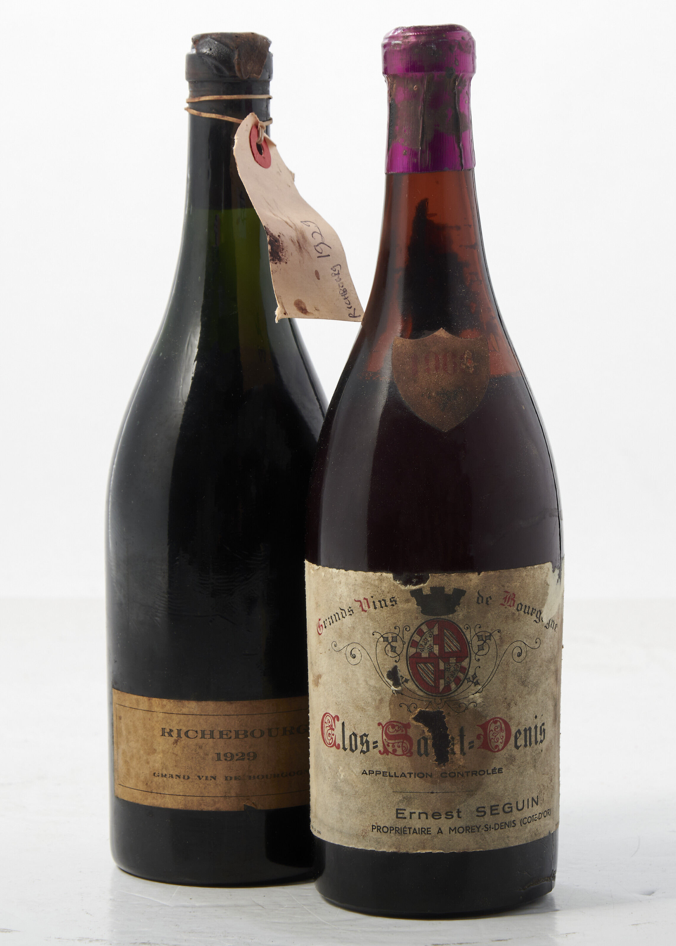 Mixed Richebourg and Clos Saint Denis 1929-1969, Richebourg 1929Unknown ...