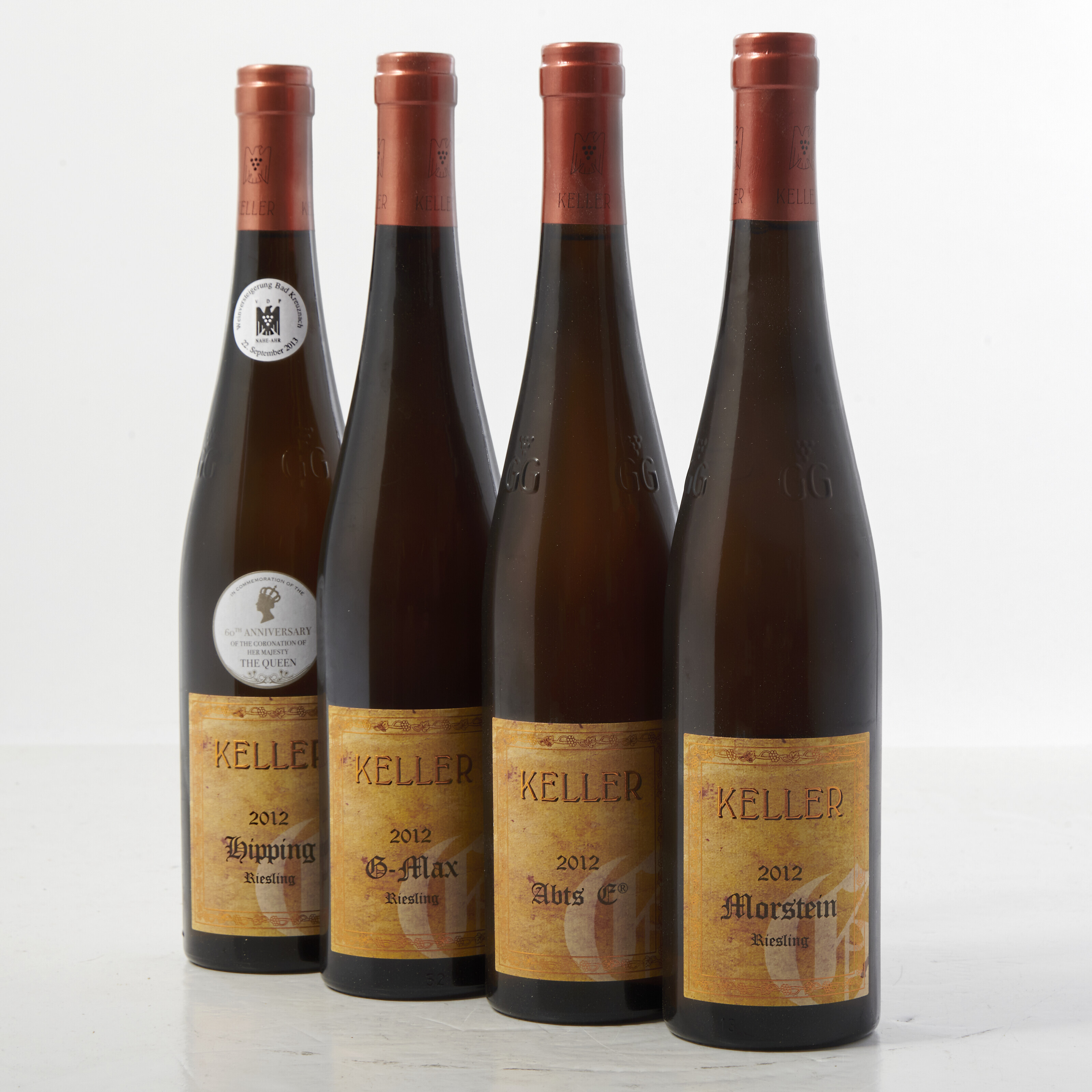 Keller 'Kellerkiste' 2012, Keller,G Max 2012 (2)Abts E Riesling Großes Gewächs 2012 (1)Morstein ...