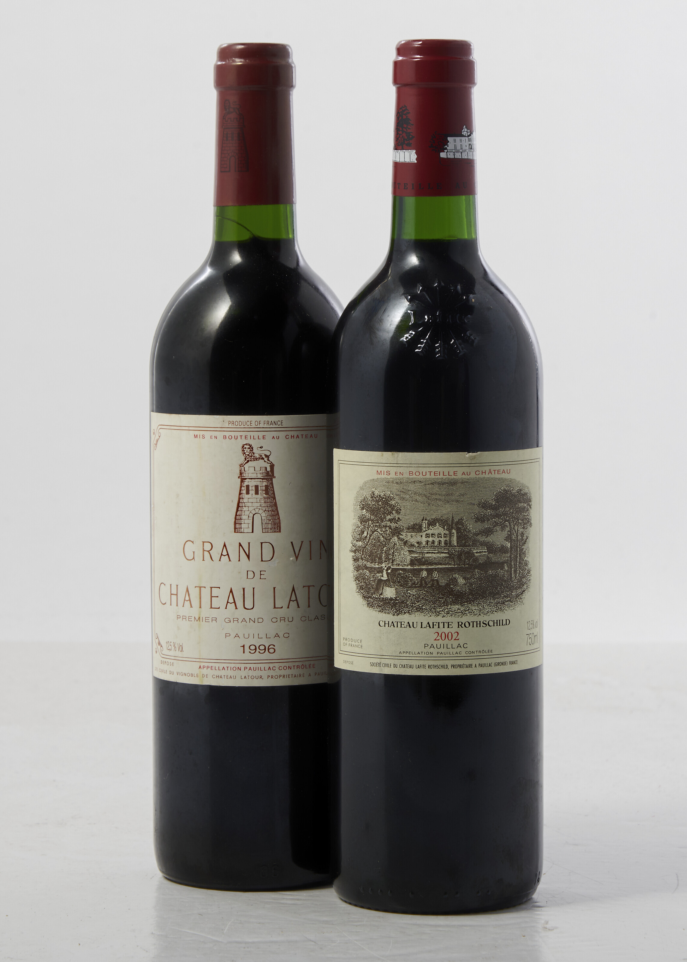 Mixed Lafite-Rothschild and Latour 1996-2002, Château Latour ...
