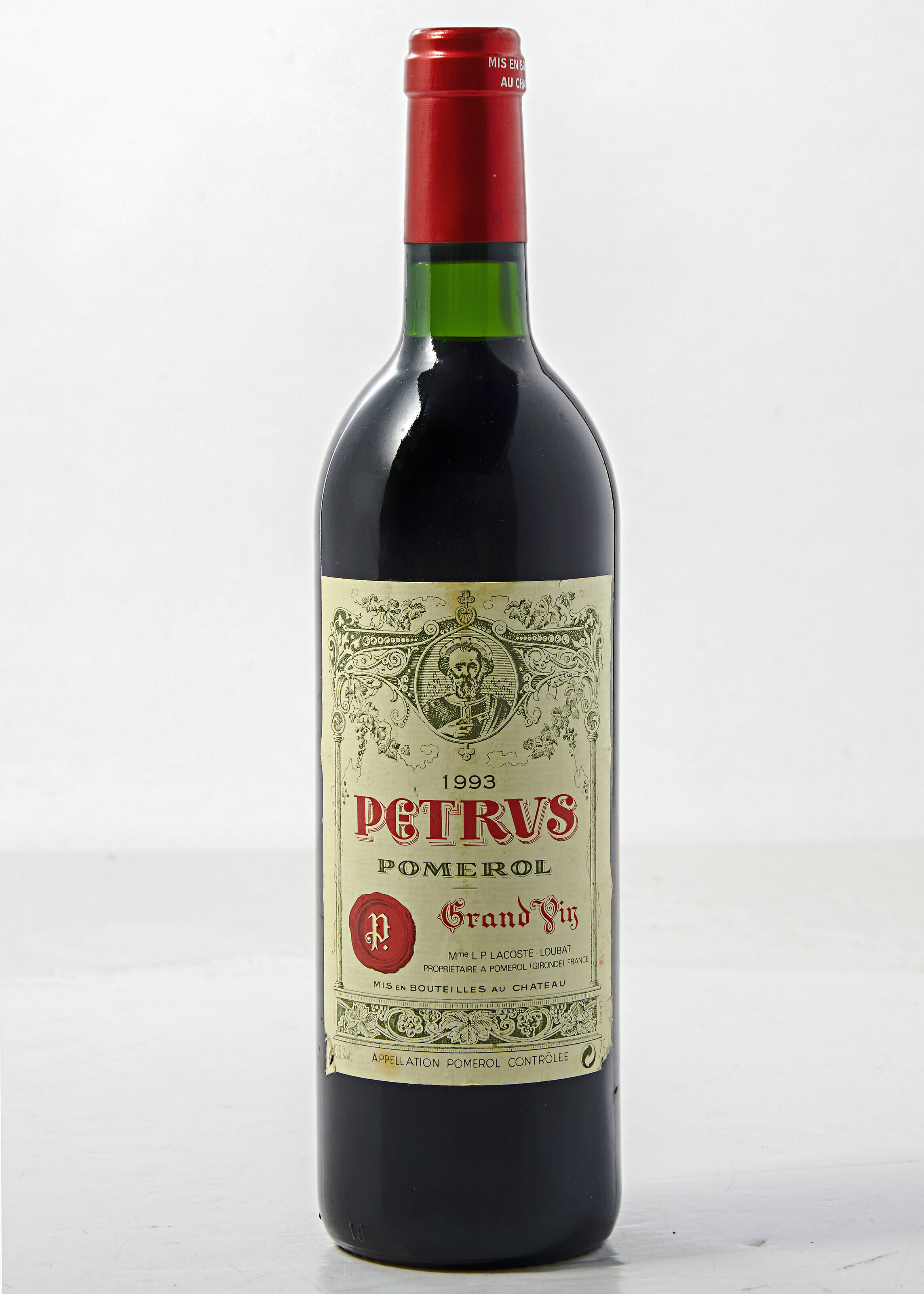 Petrus 1993, Pomerol, cru exceptionnelSlightly damaged label. Level ...