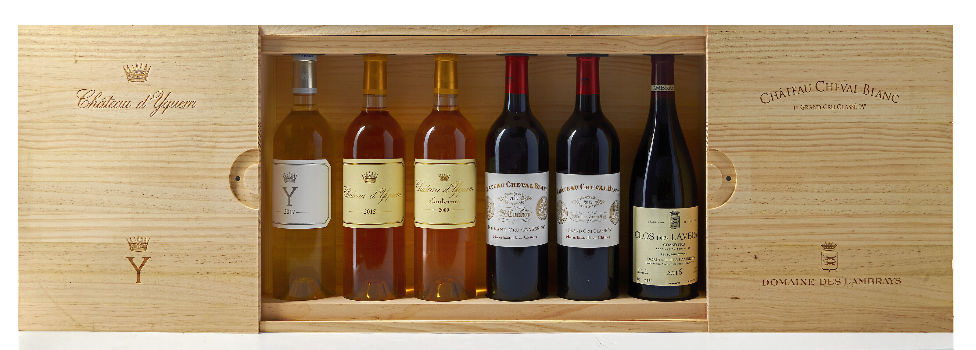 LVMH Collection Case, Château Cheval Blanc 2009 (1)2015 (1)Château d ...