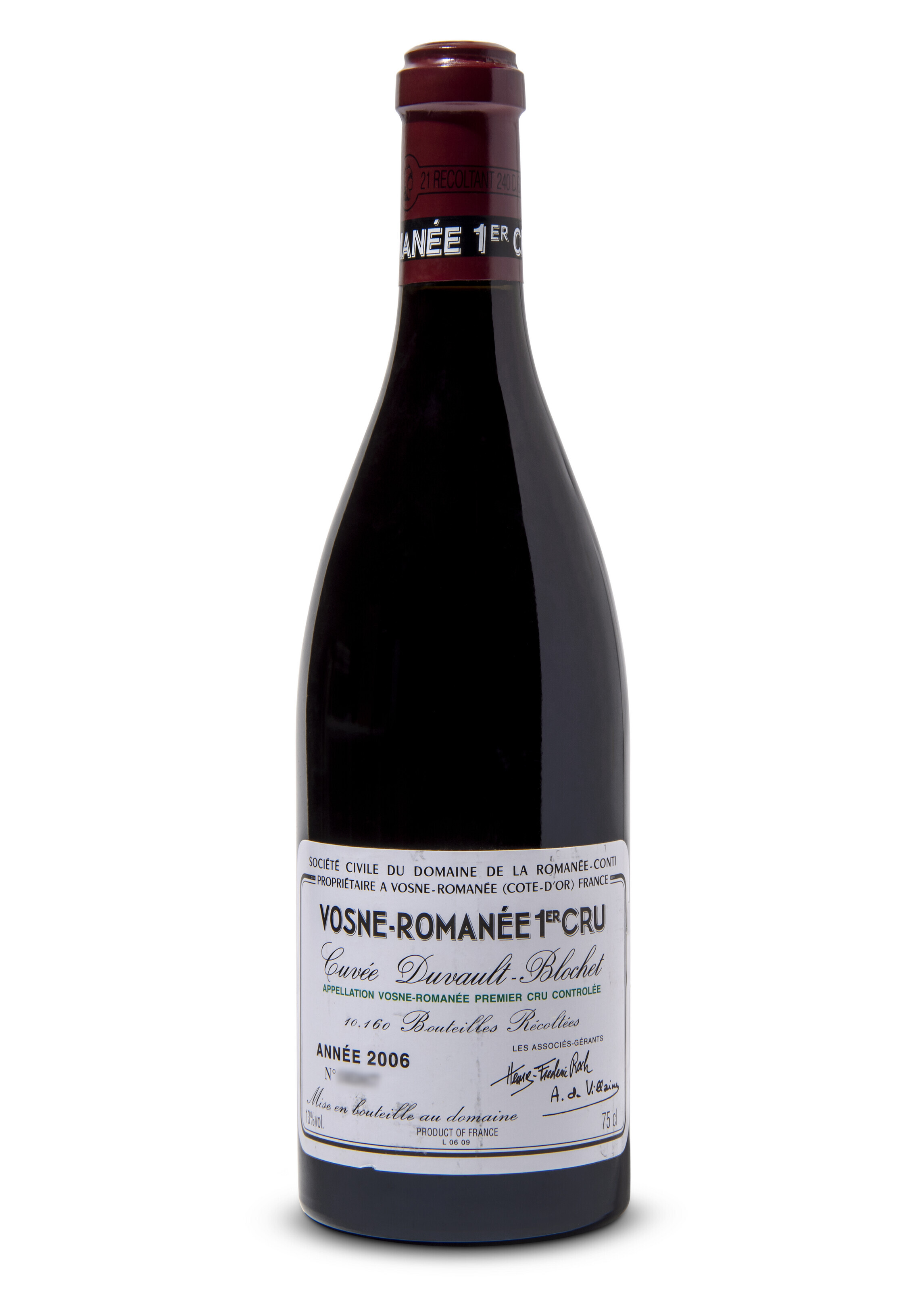 Domaine de la Romanée-Conti, Vosne-Romanée Cuvée Duvault Blochet 2006 ...