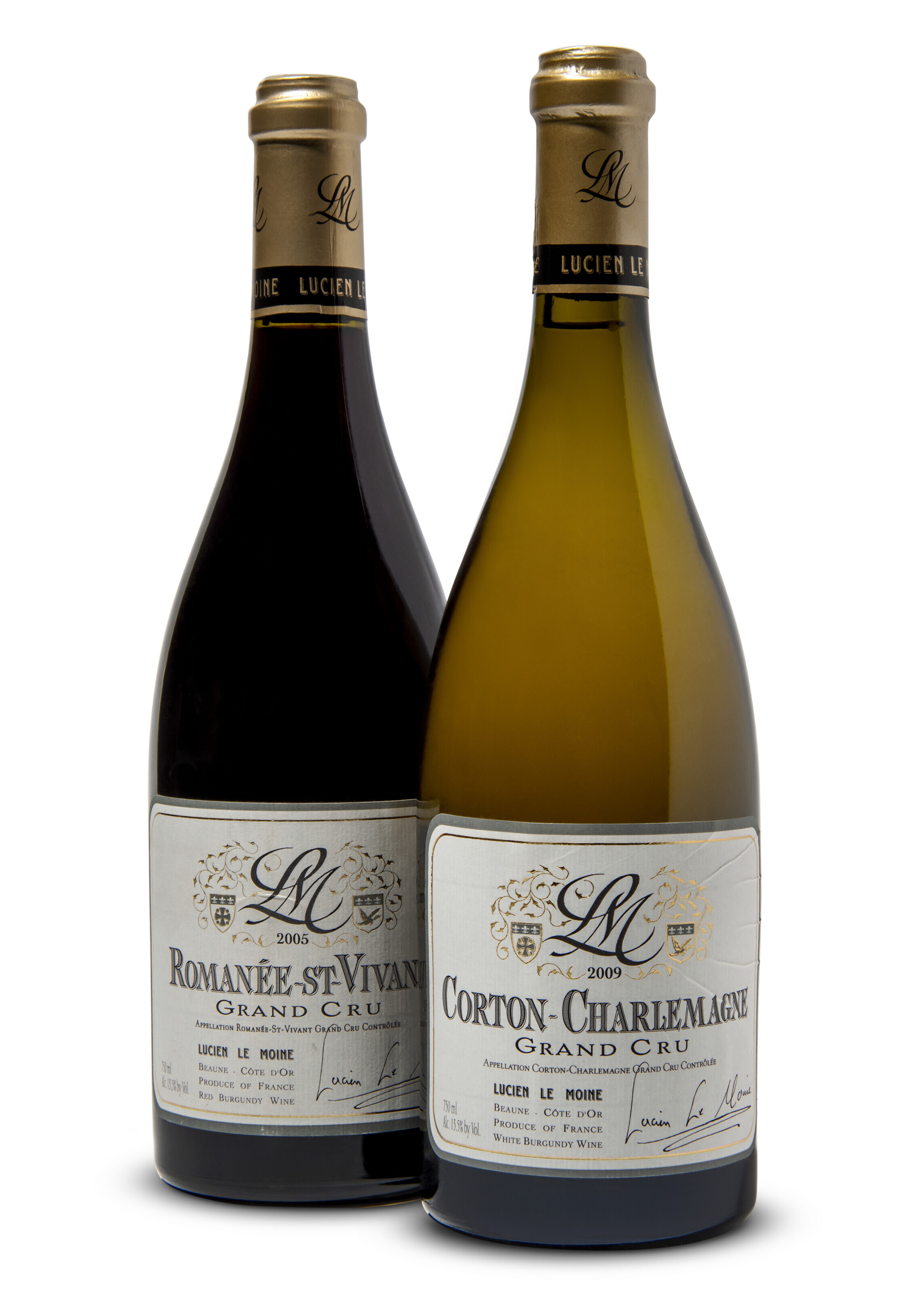 Mixed Lucien Le Moine Corton-Charlemagne and RSV 2005-2009, Lucien Le ...