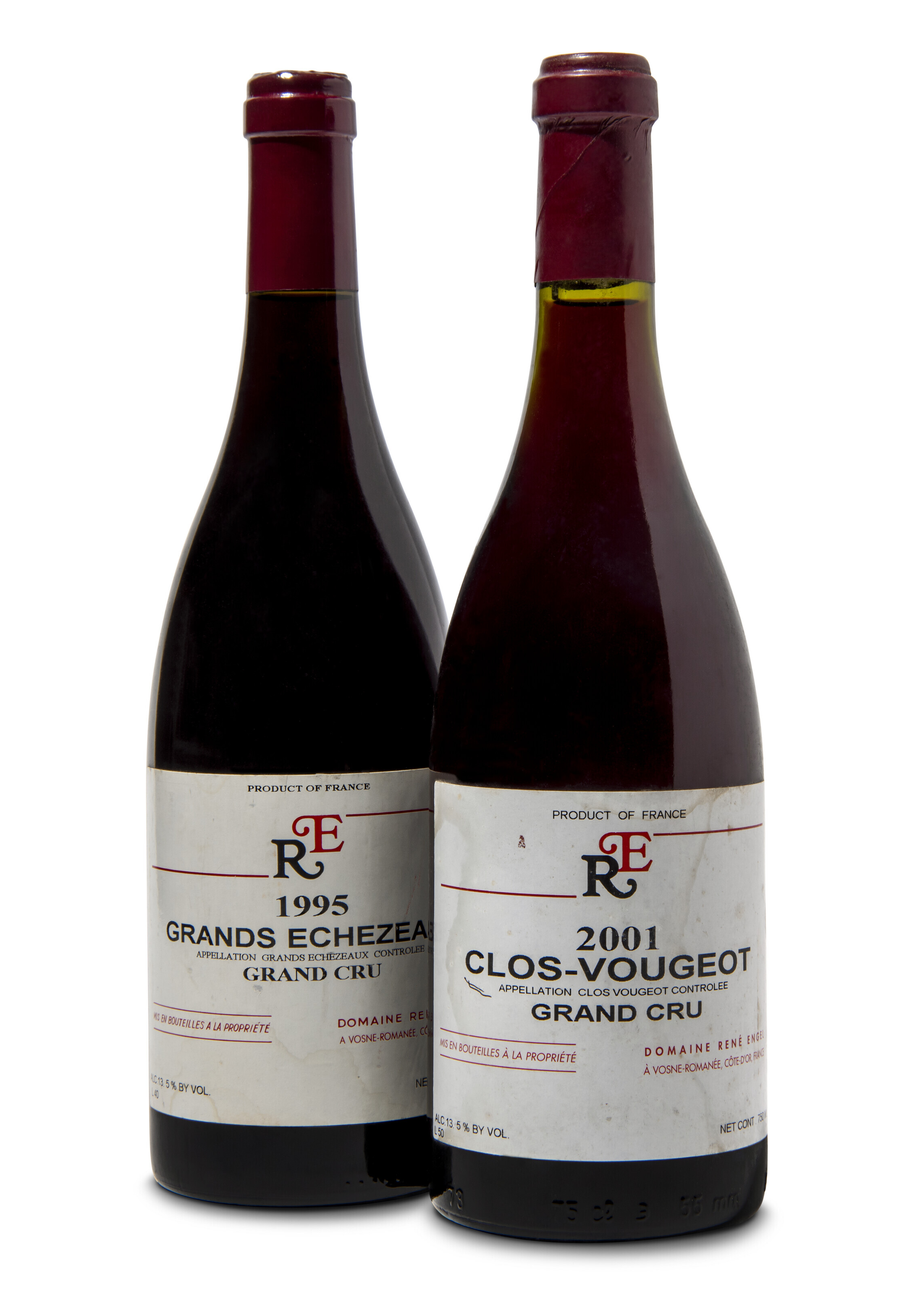 Mixed Engel Clos Vougeot and Grands Echézeaux 1995-2001, René Engel ...