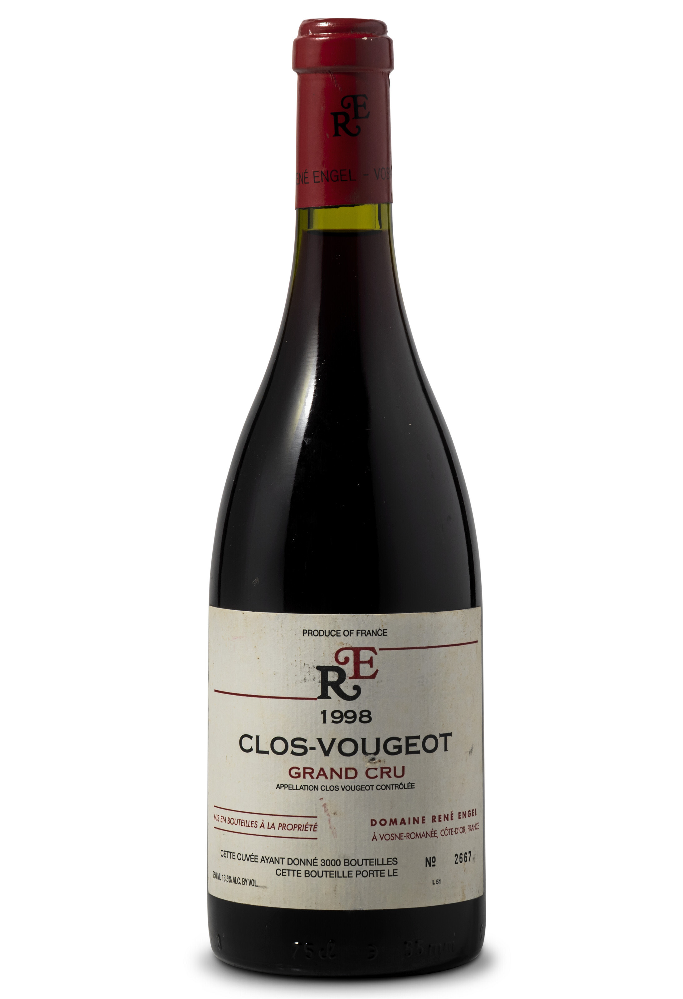 Domaine René Engel, Clos Vougeot 1998, Grand Cru, Côte de NuitsScuffed ...