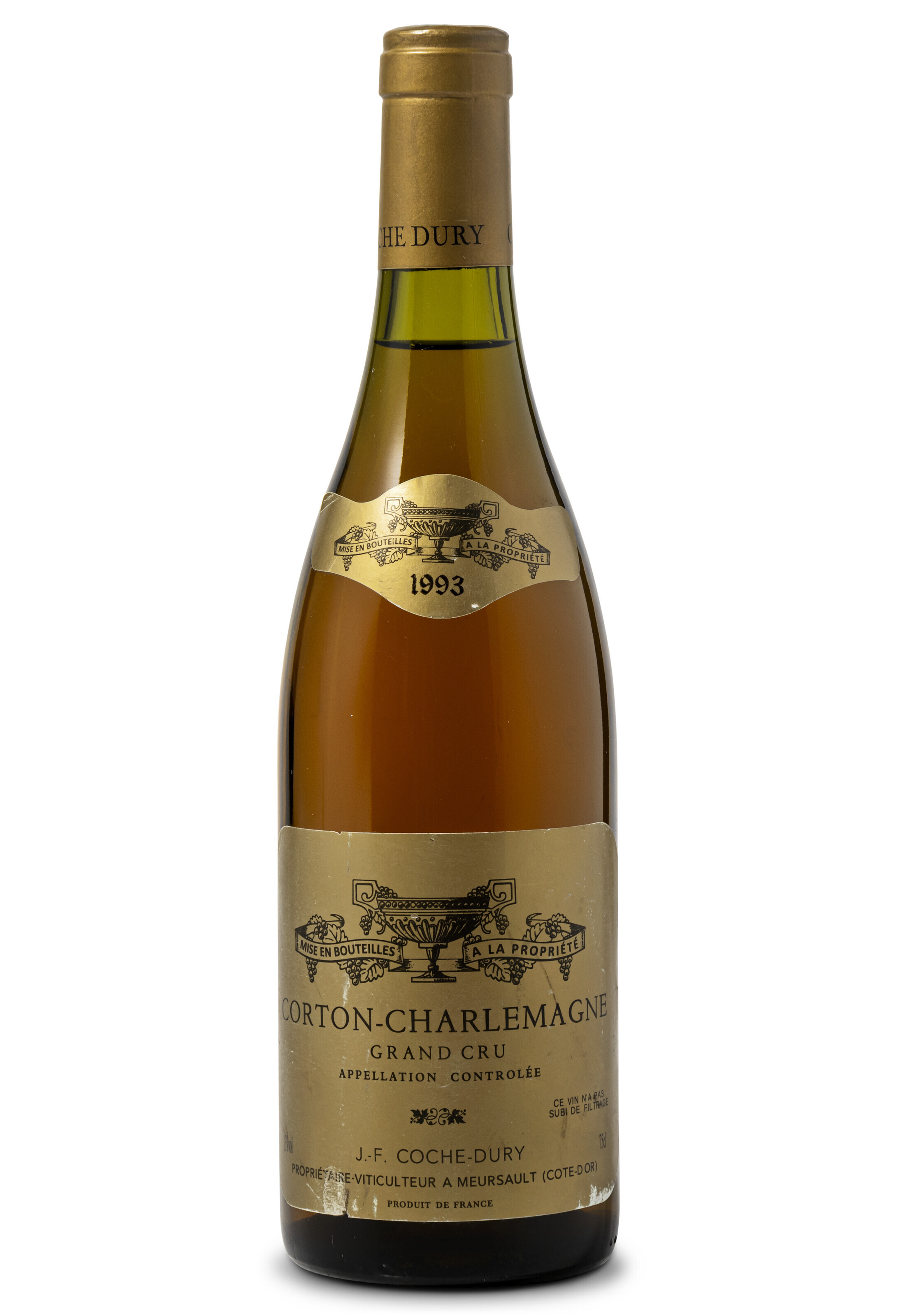 Coche-Dury, Corton-Charlemagne 1993, Grand Cru, Côte de BeauneSlightly bin-soiled and scuffed ...