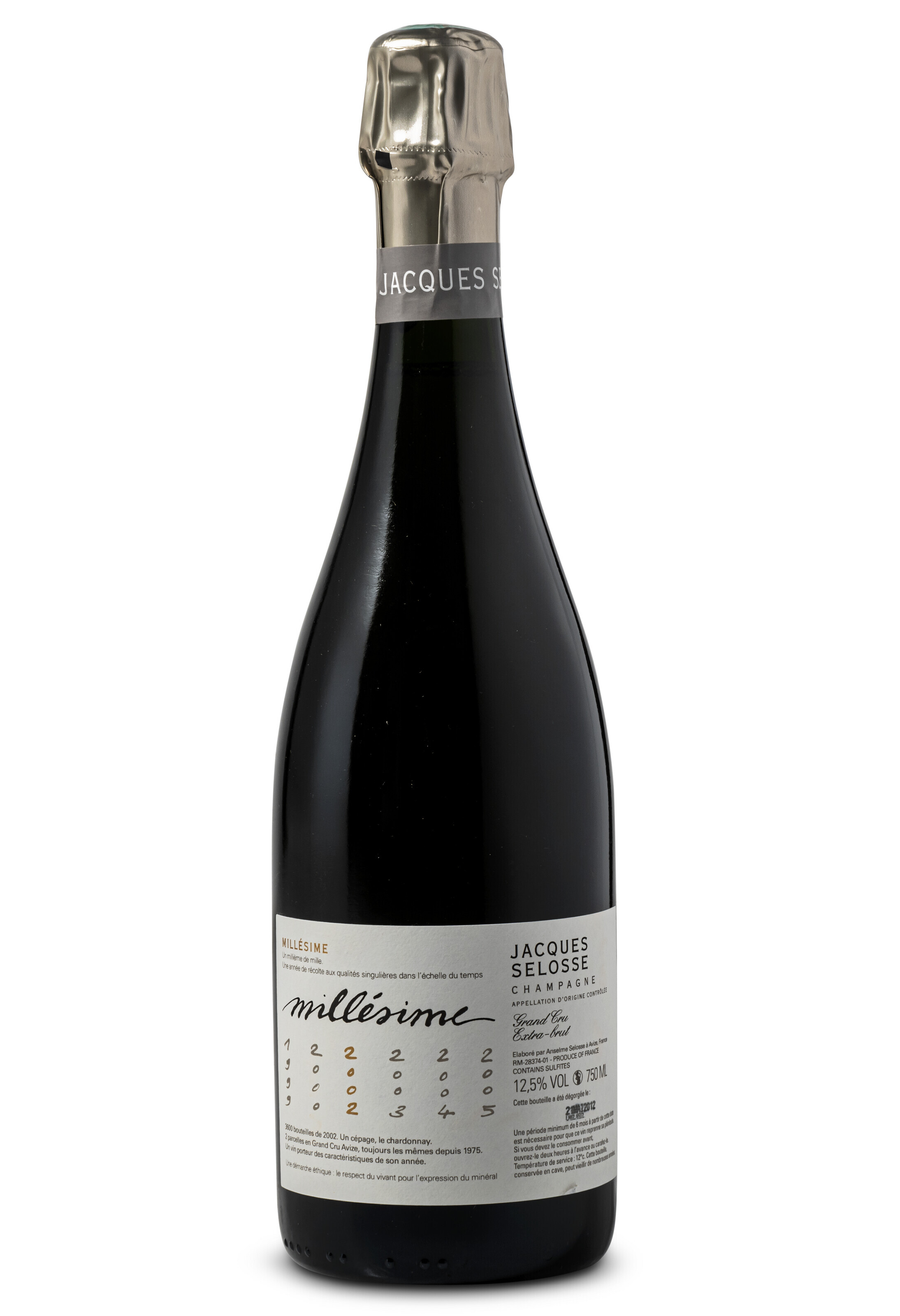 Jacques Selosse 2002, AvizeExcellent appearance. Disgorged in May 2012 ...