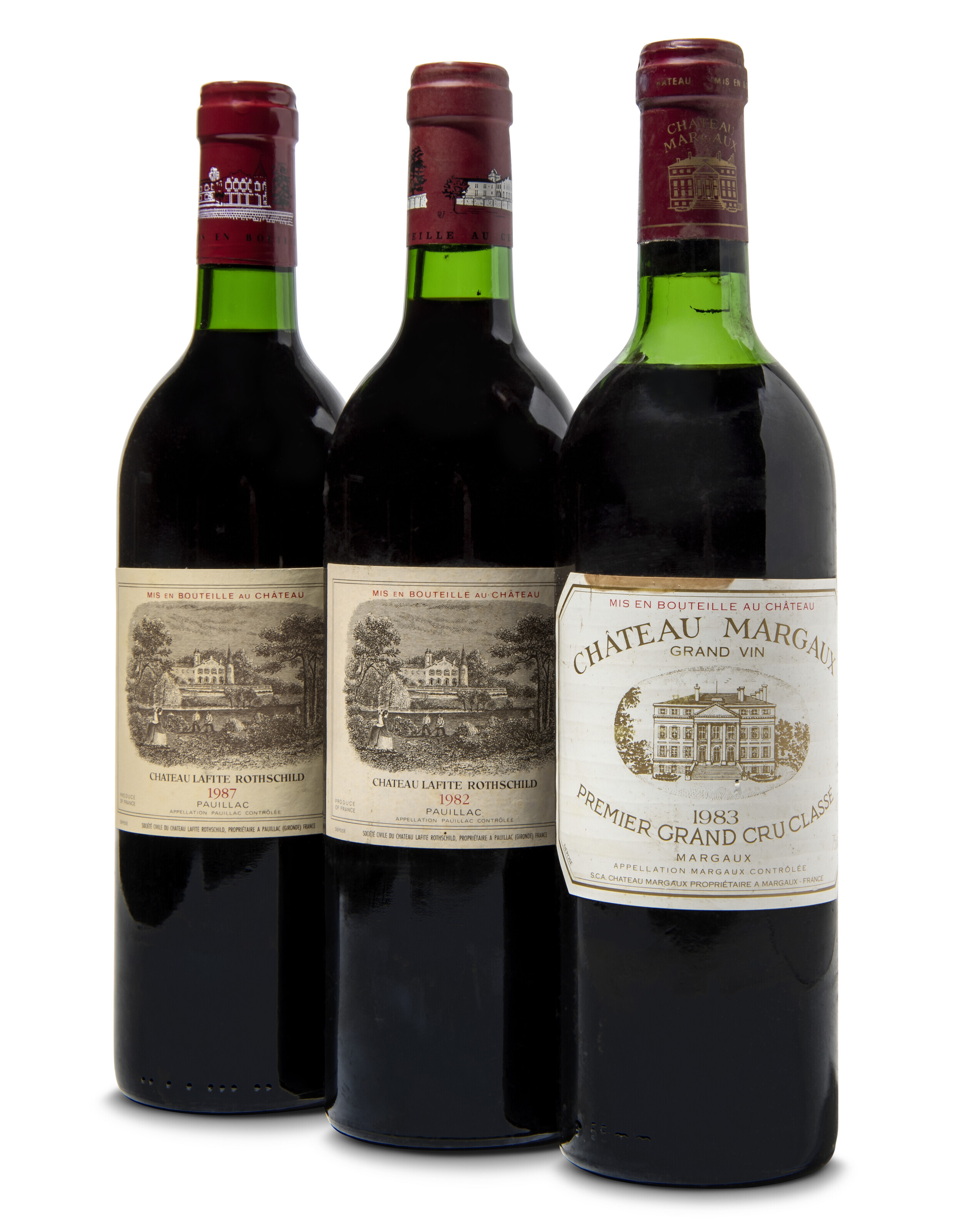 Mixed Lafite-Rothschild and Margaux 1982-1987, Château Lafite ...