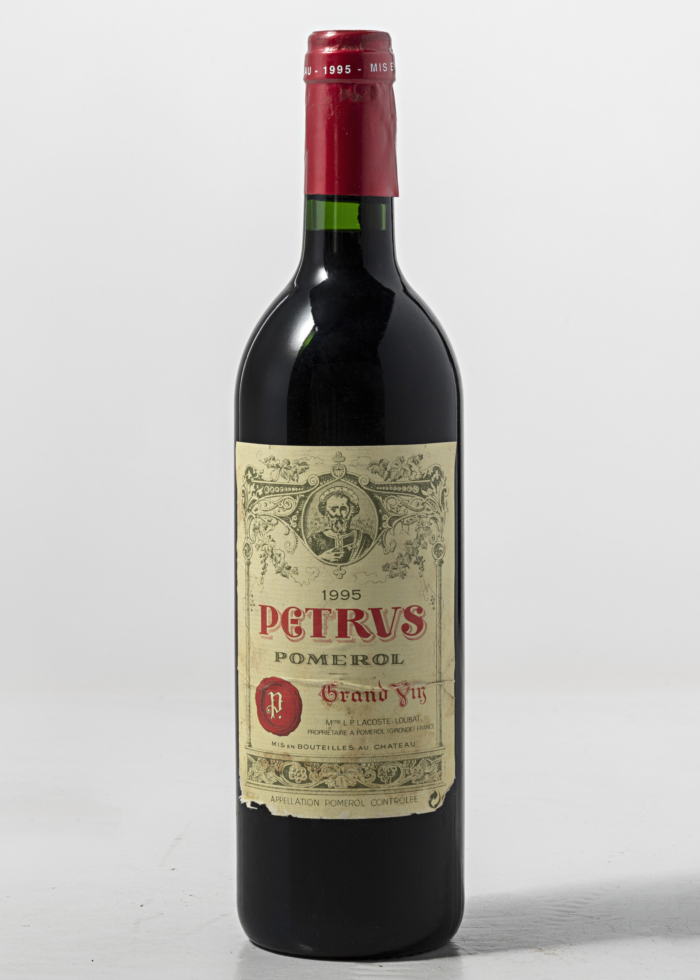 Petrus 1995, Pomerol, cru exceptionnelIn original wooden case. Three loose capsules. Four ...