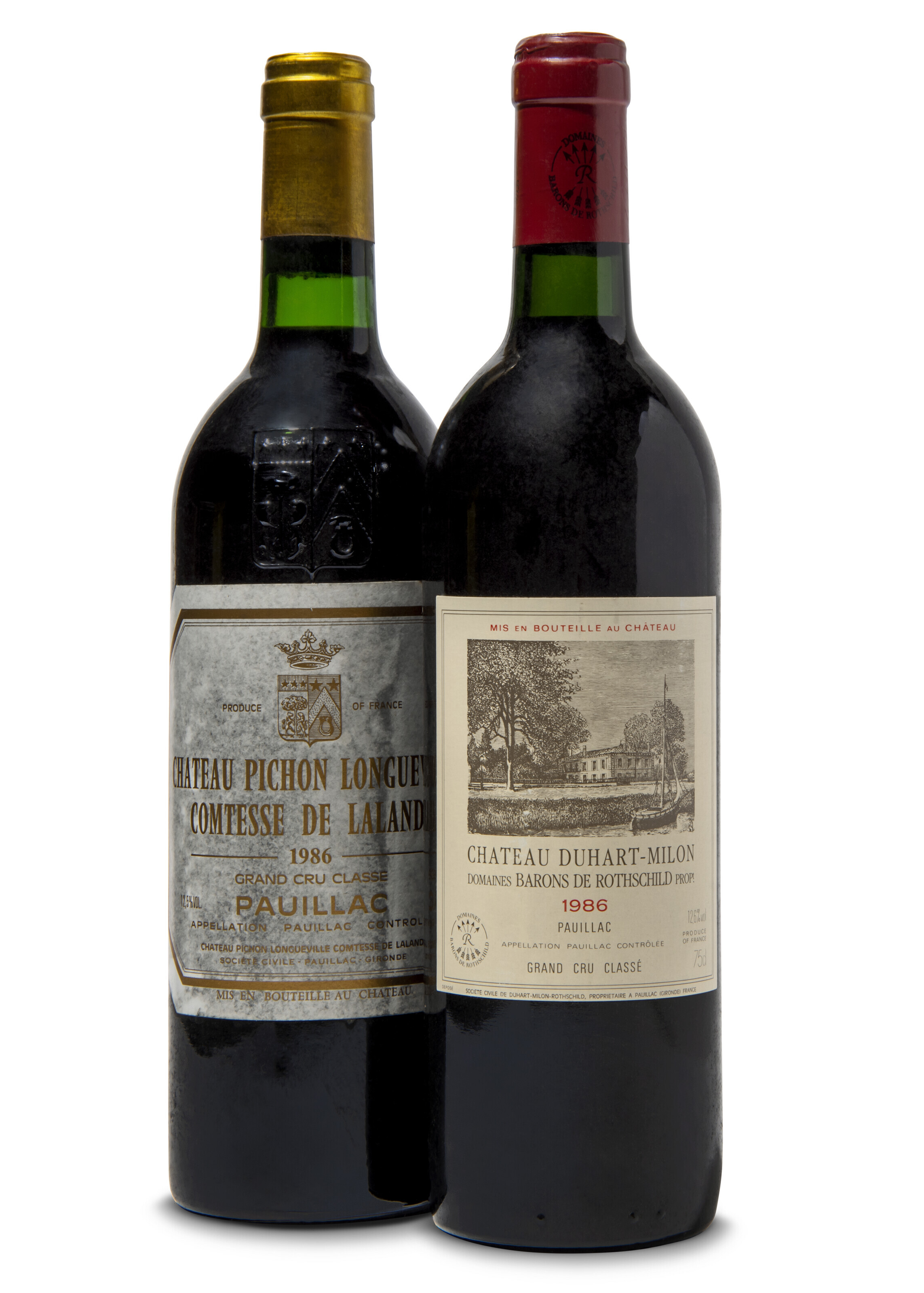 Mixed 1986 Duhart-Milon and Pichon Lalande, Château Duhart-Milon ...