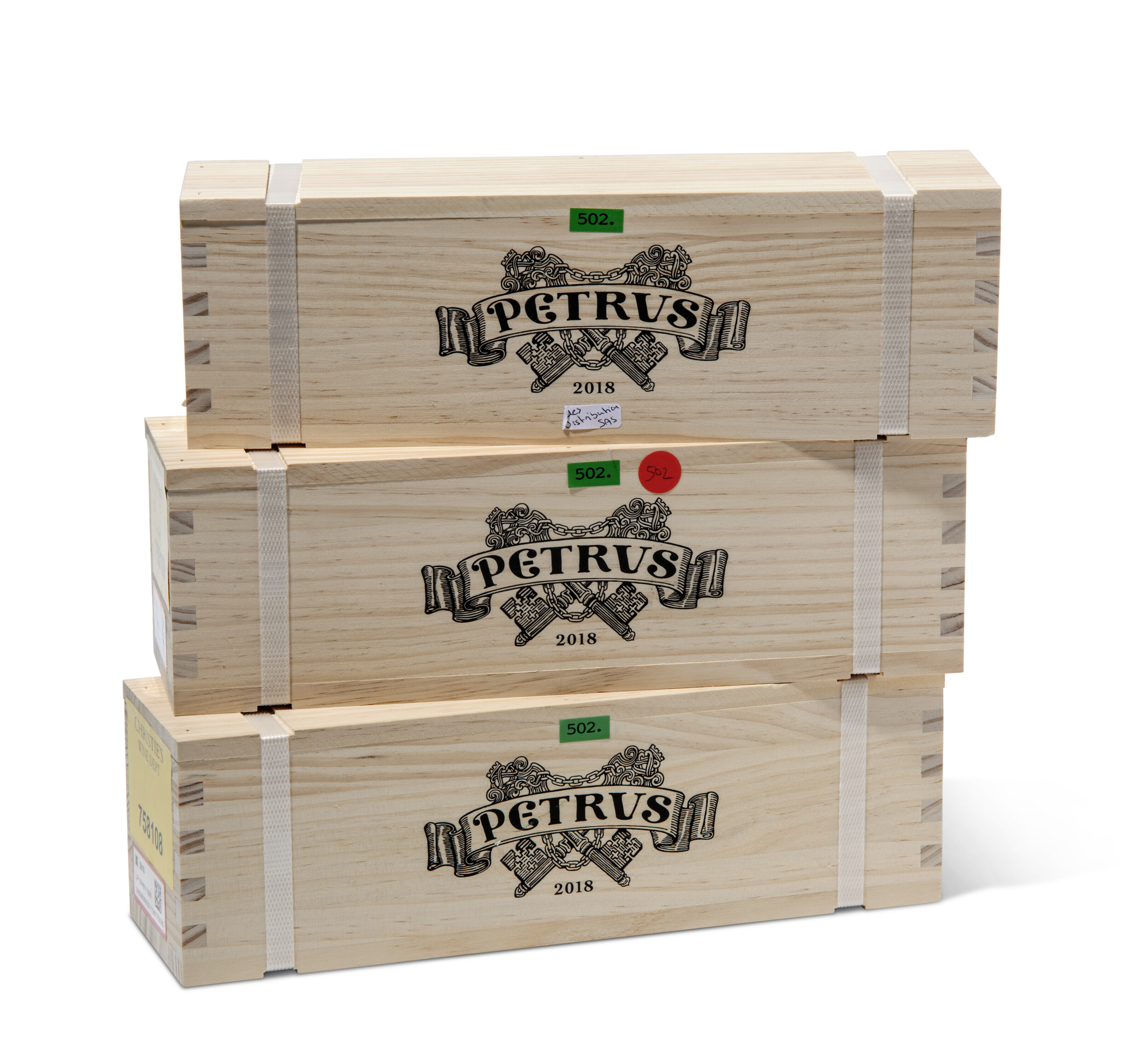 Petrus 2018, Pomerol, cru exceptionnelIn individual original wooden ...
