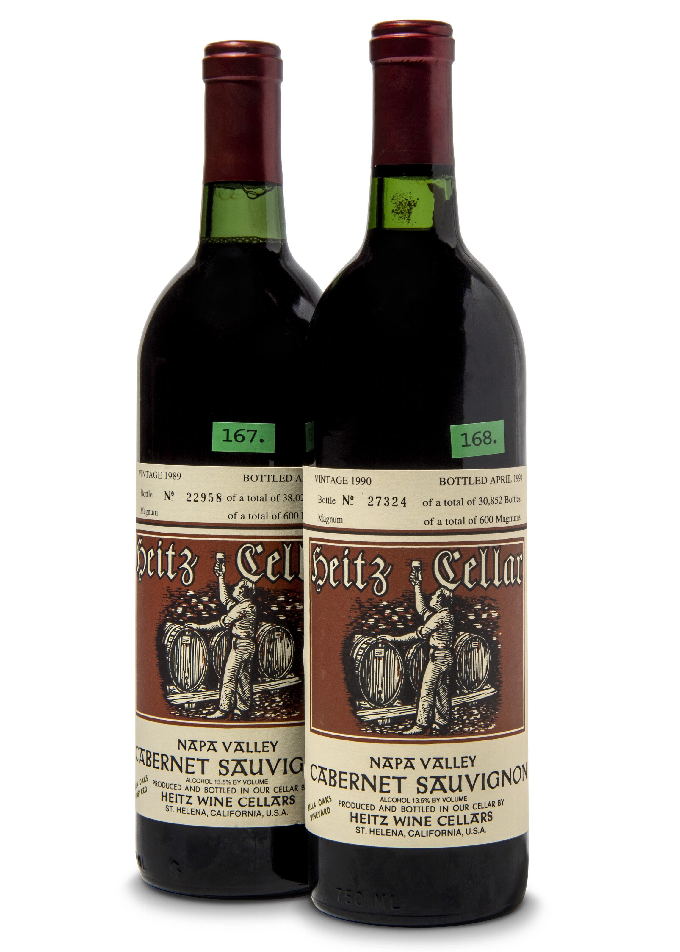 Mixed Heitz Bella Oaks Cabernet Sauvignon 1989-1990, Heitz Cellars ...