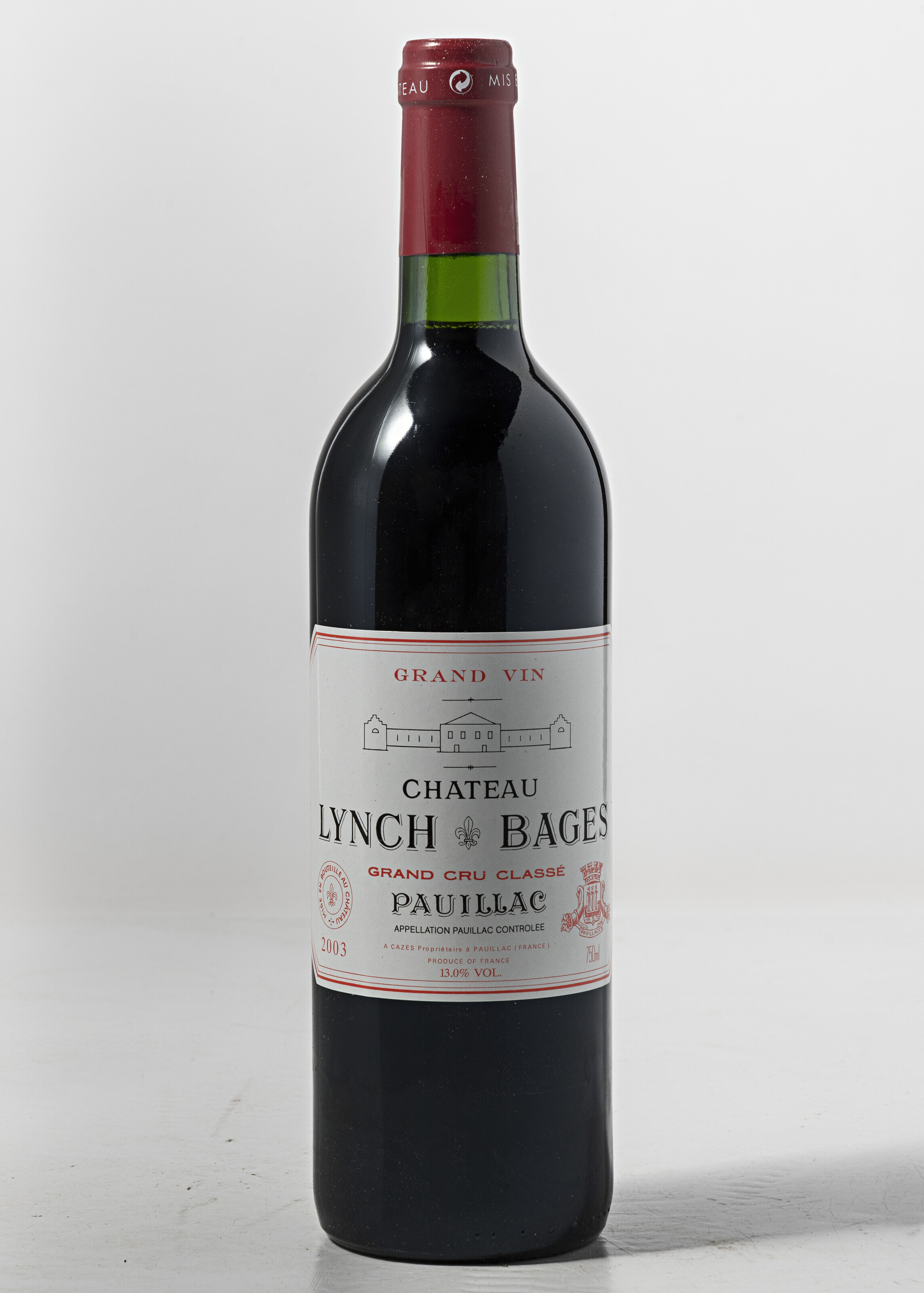 Château Lynch-Bages 2003, Pauillac, 5ème cru classéIn original wooden ...