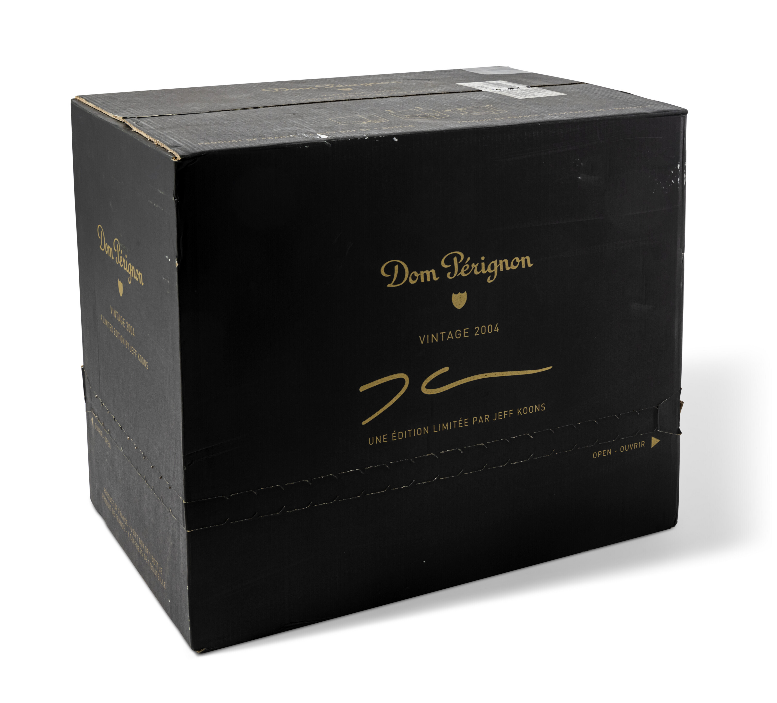 Dom Pérignon Jeff Koons 2004, EpernayIn six-bottle original cartons ...