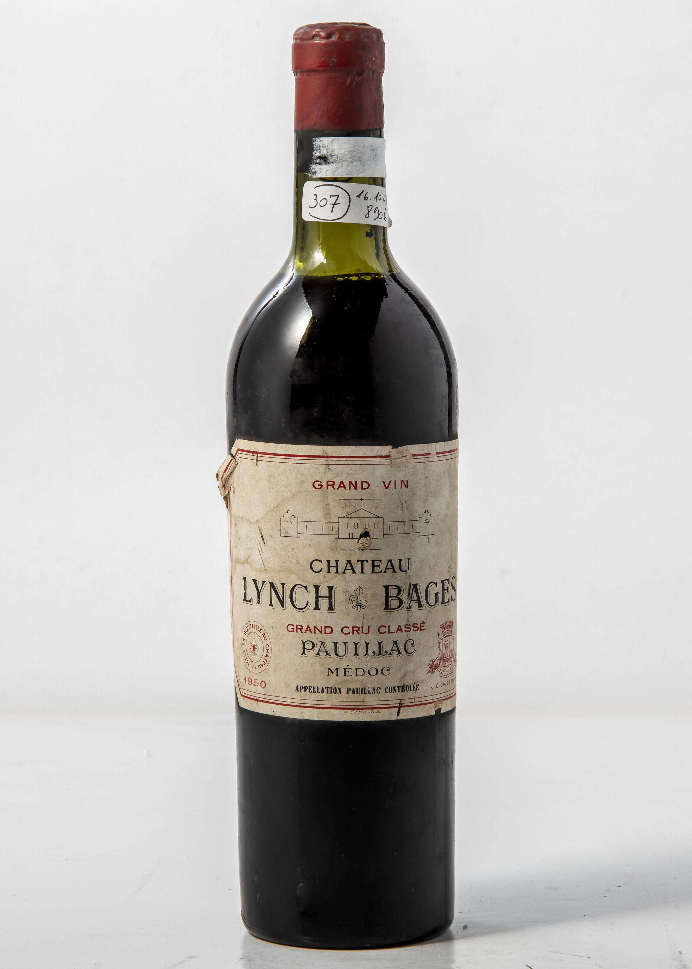 Mixed Lynch-Bages 1945-1950, Château Lynch-Bages 1945Bordeaux bottled ...