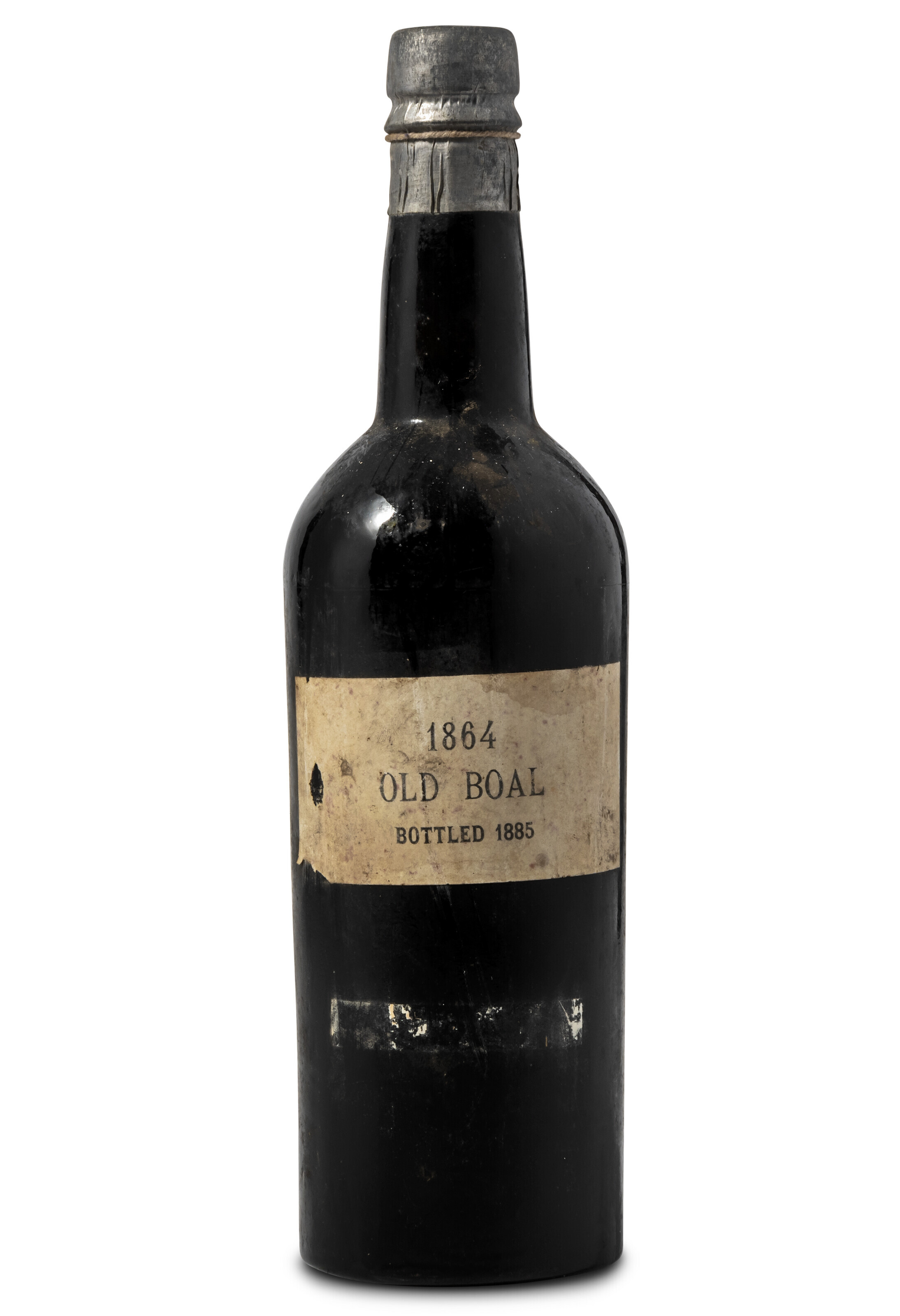 Old Bual 1864, MadeiraBottled in 1885. Old original bottle. Scuffed ...