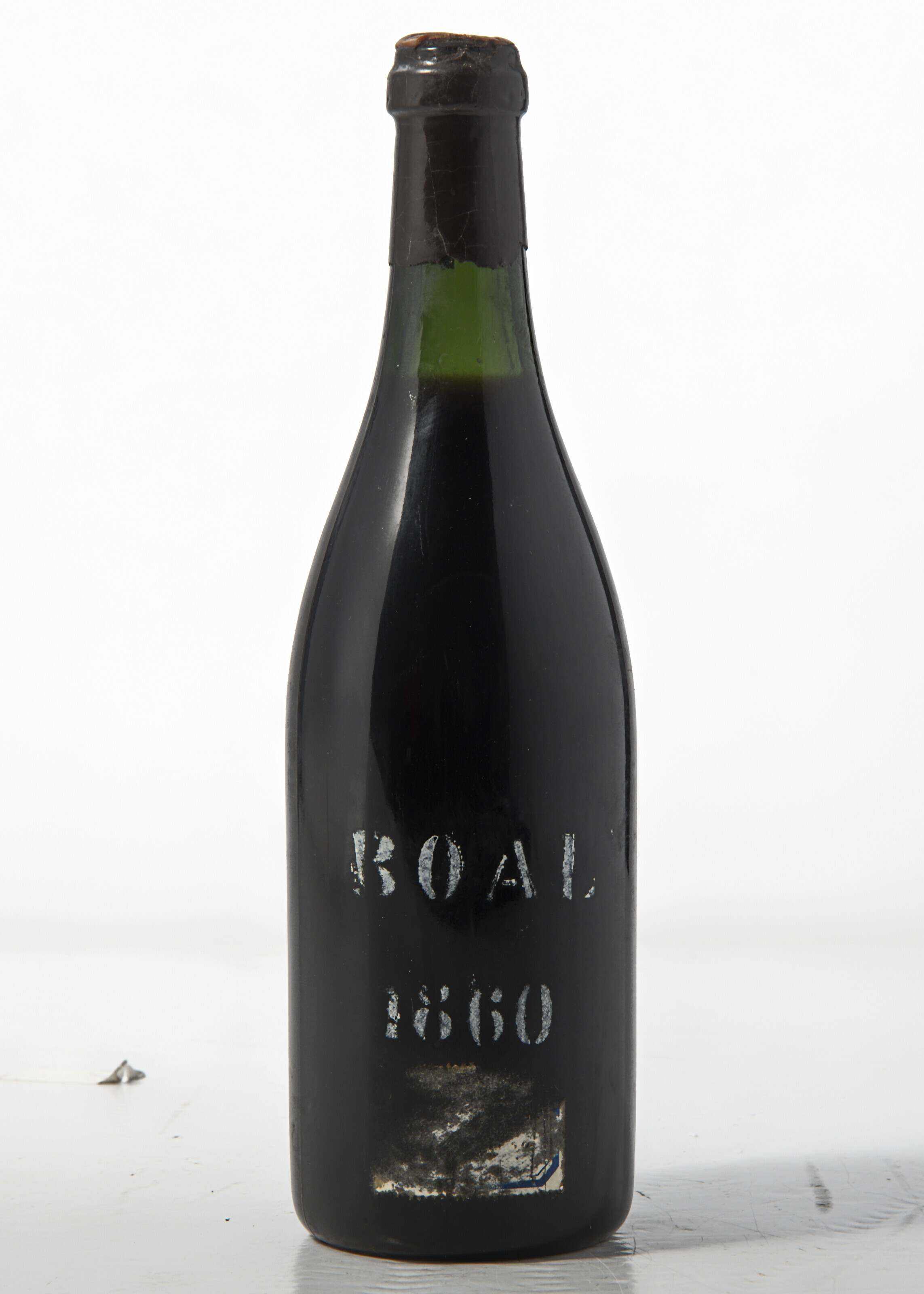 Boal 1860, MadeiraUnknown bottler. Damaged wax capsule. Faded ...