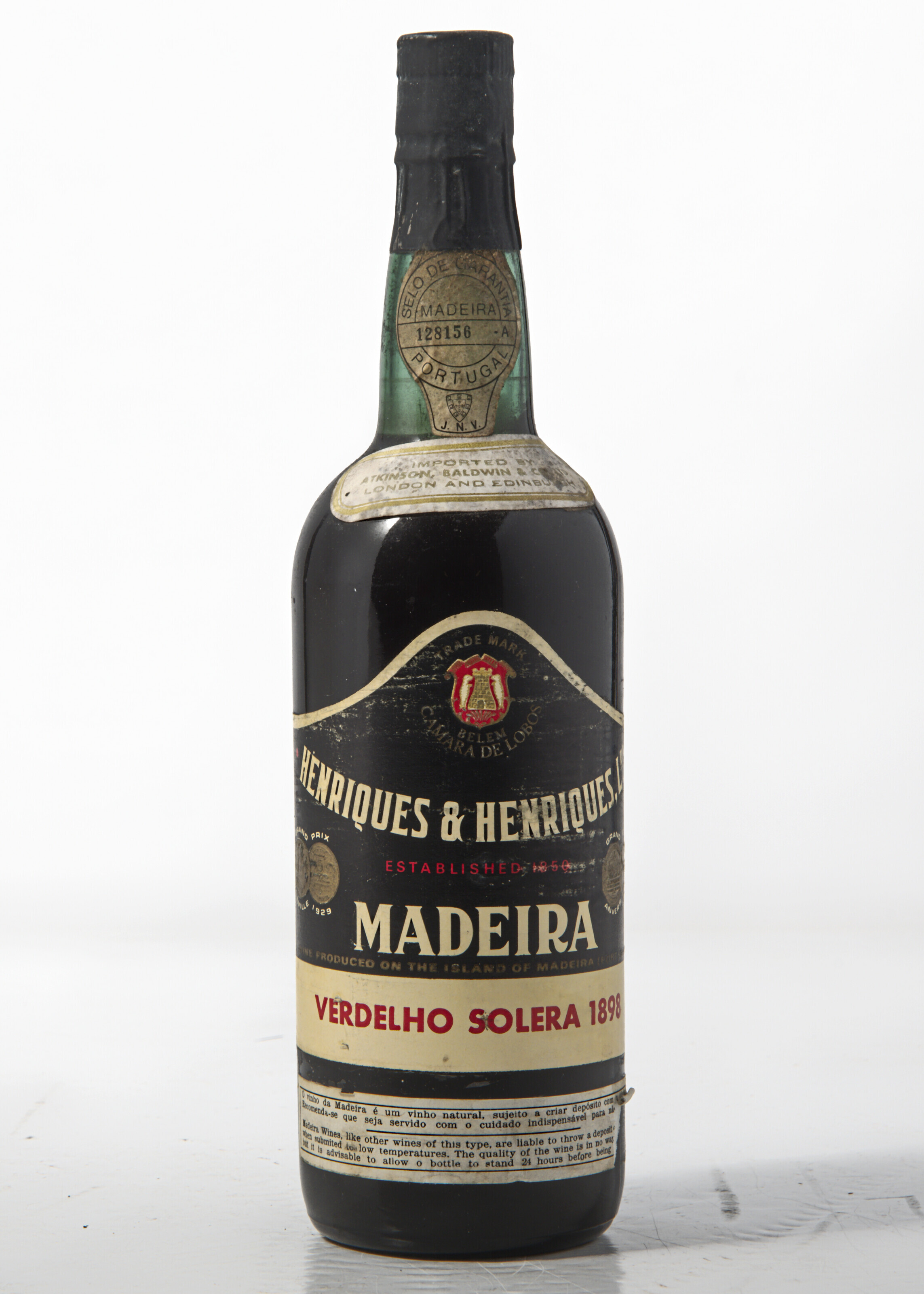 Henriques & Henriques, Verdelho Solera 1898, MadeiraScuffed and ...