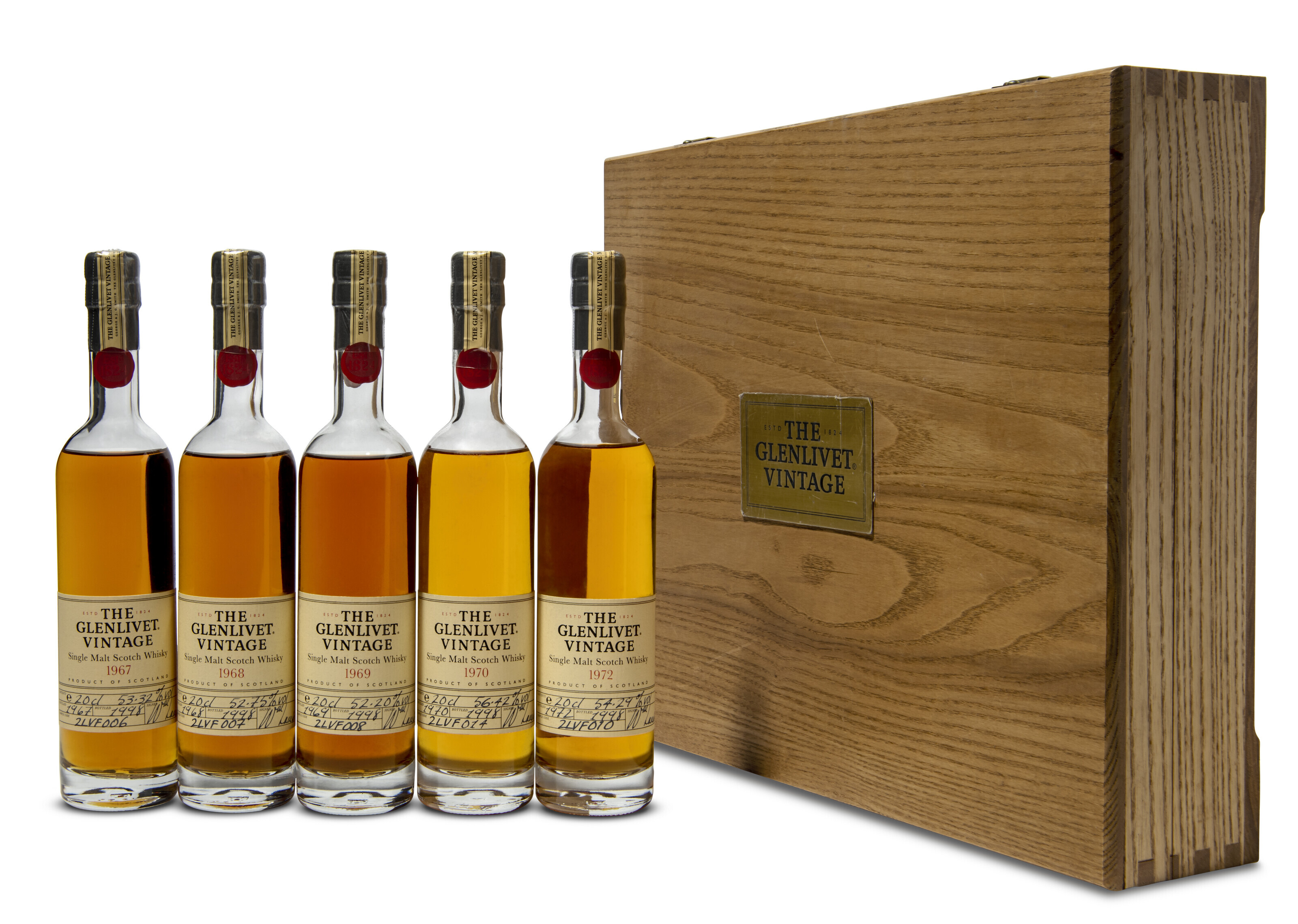 The Glenlivet Vintages 1967-1972, The Glenlivet 1967 20cl bottle (1 ...