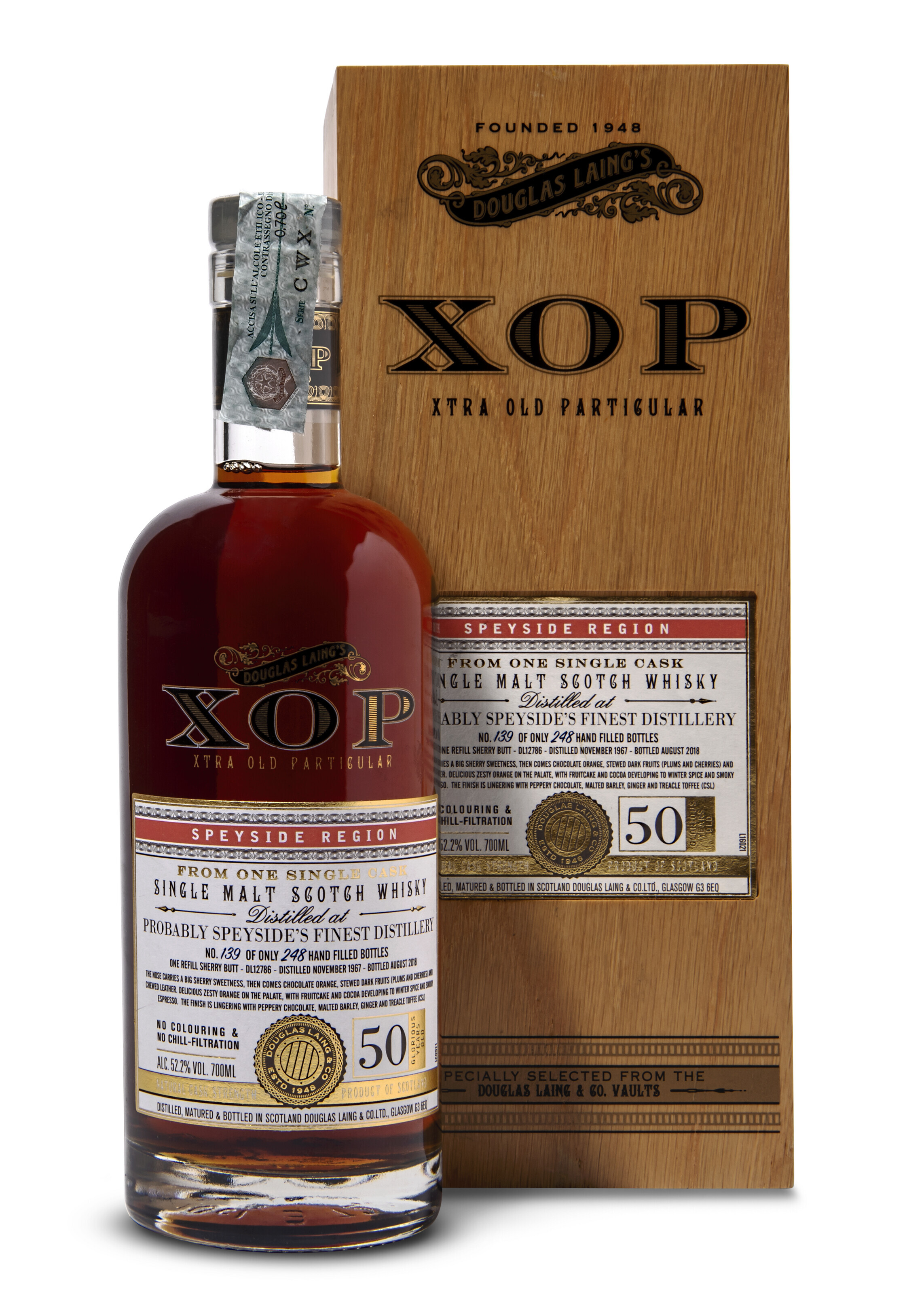 Douglas Laing Speyside Finest 50 Years 1967, SpeysideBottled in 2018 ...