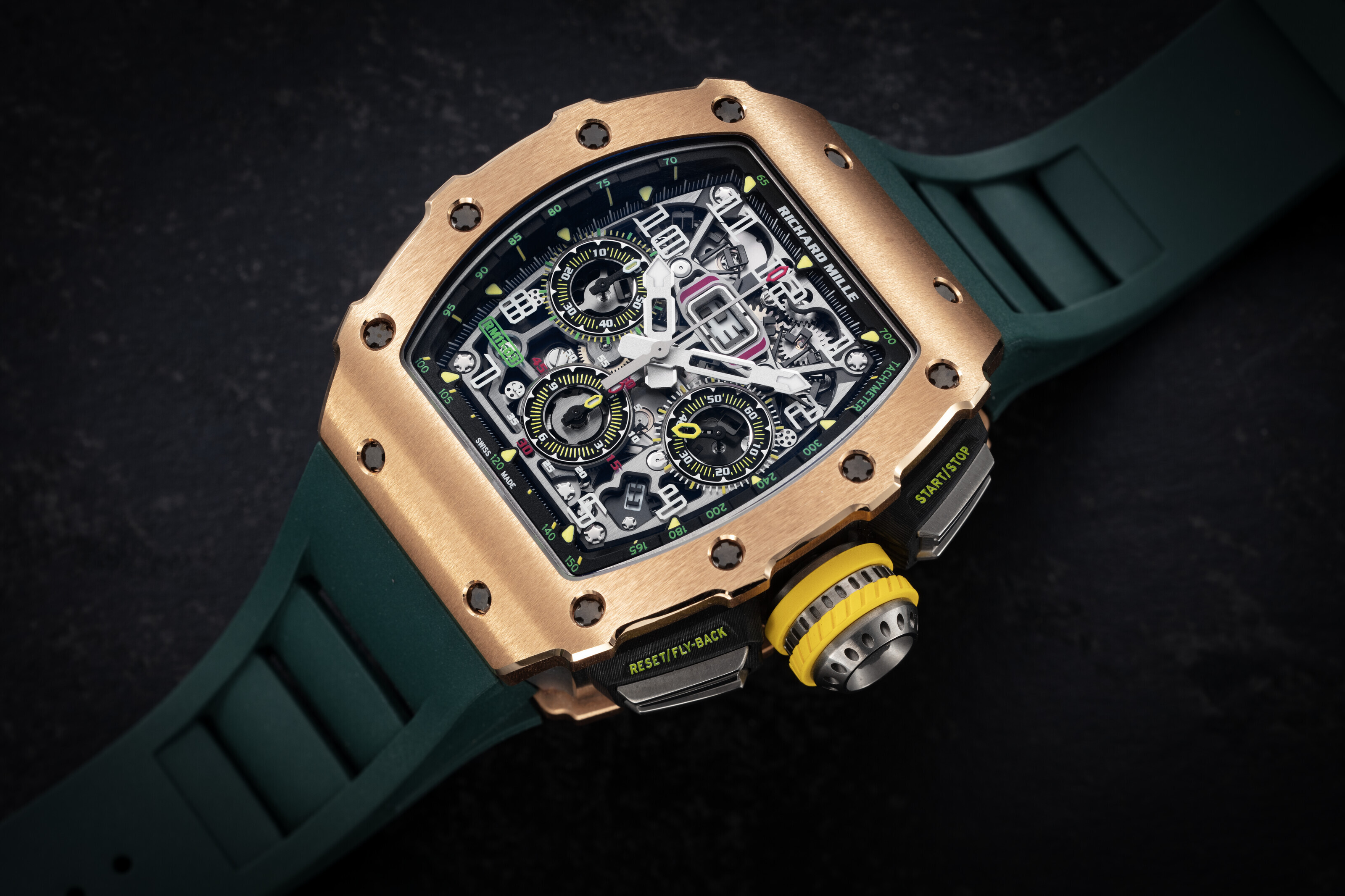 RICHARD MILLE, RM11-03 RG, A GOLD AND TITANIUM AUTOMATIC FLYBACK ...
