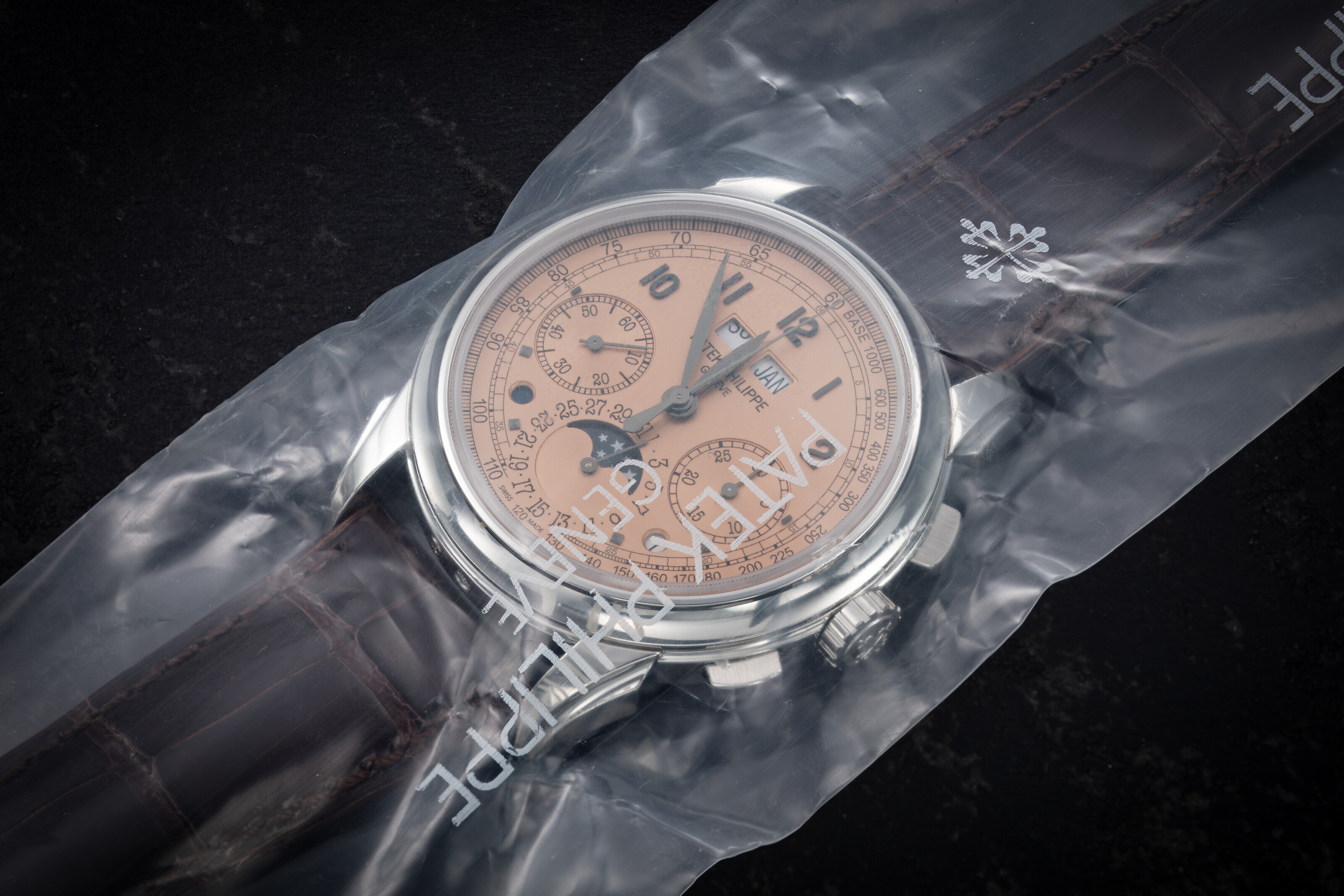 PATEK PHILIPPE, REF. 5270P, A SEALED PLATINUM PERPETUAL CALENDAR ...