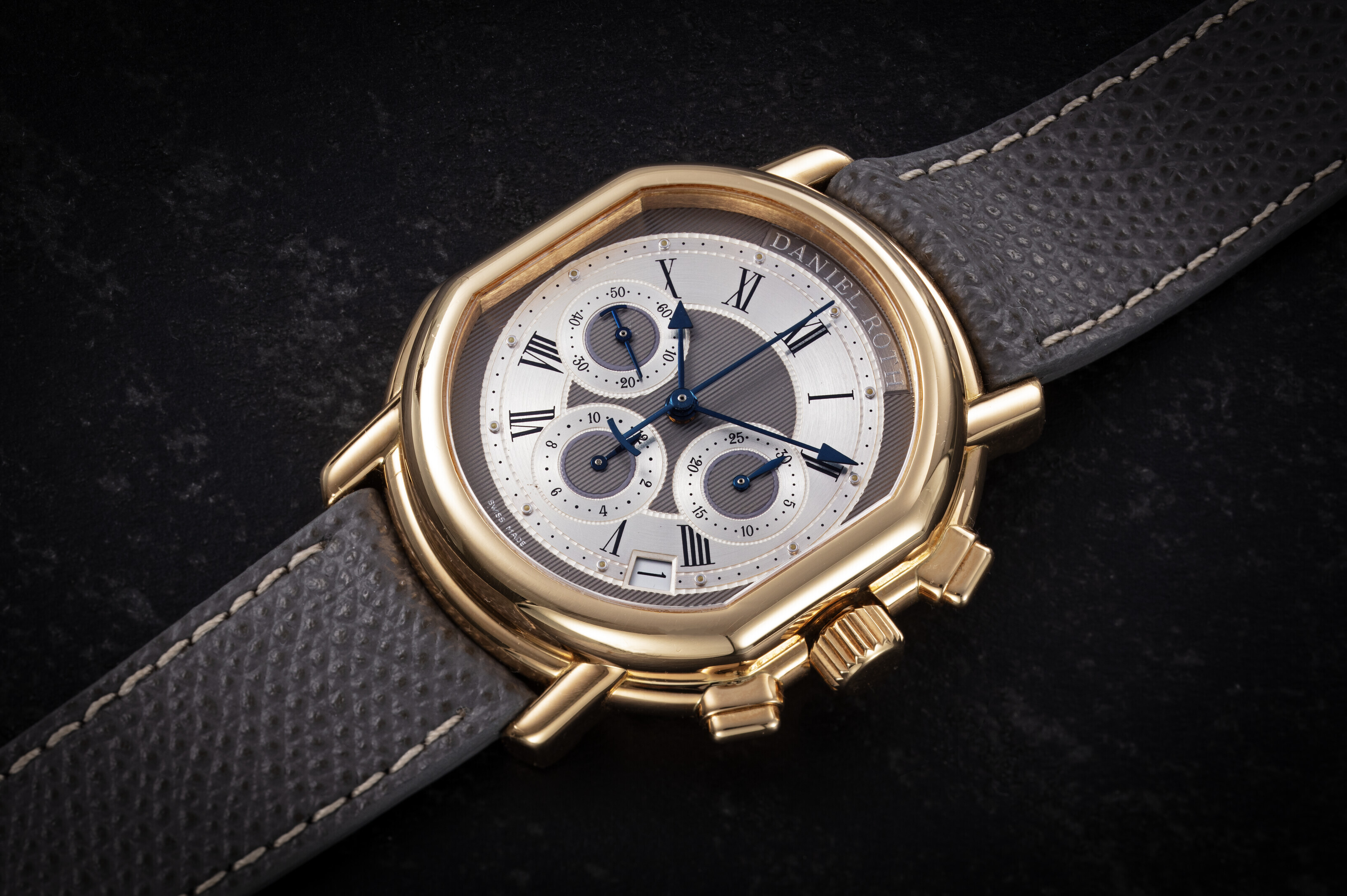 DANIEL ROTH, MASTERS CHRONOGRAPH REF. 247.X.40, AN ATTRACTIVE GOLD ...