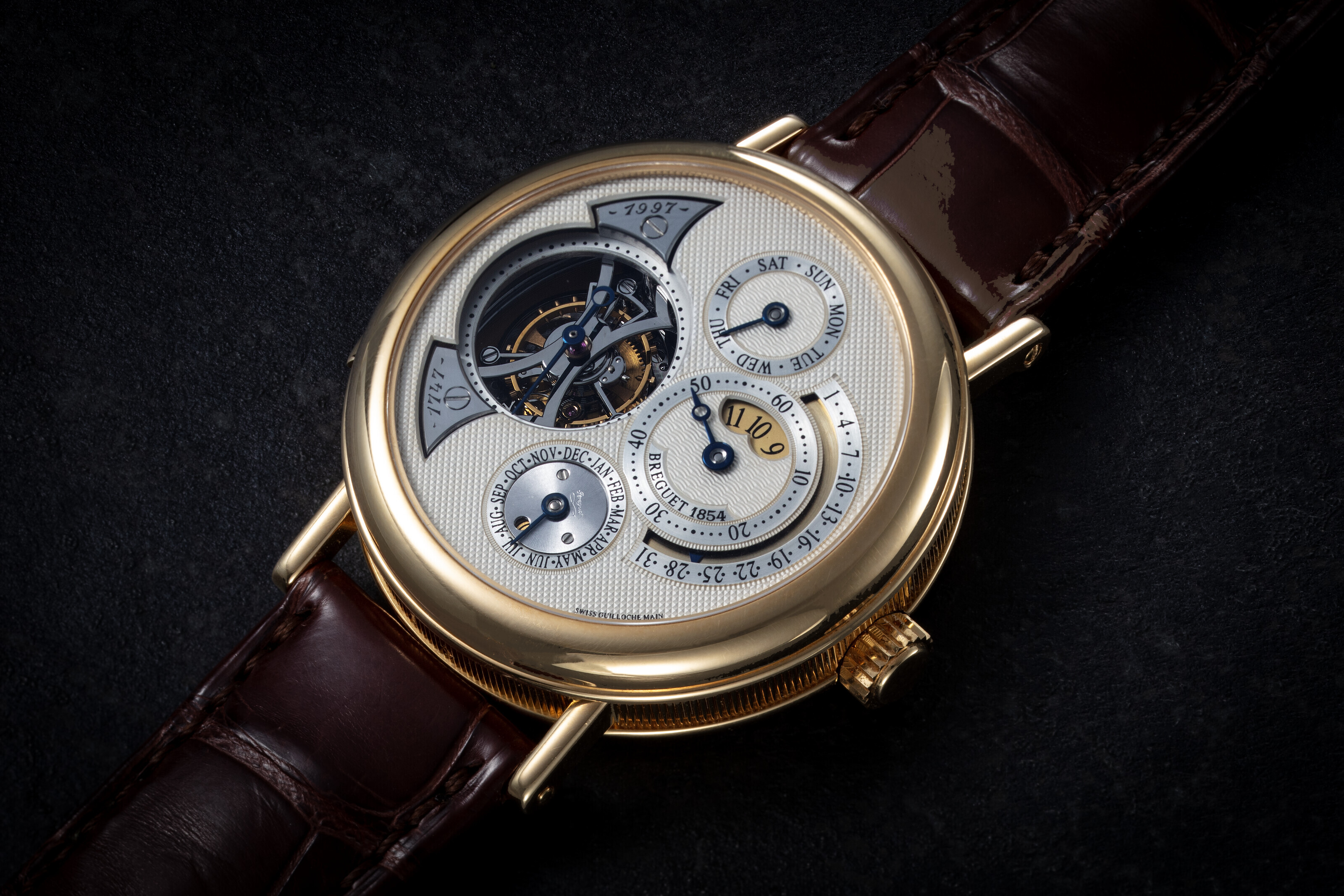 BREGUET, REF. 3857, A RARE GOLD MINUTE REPEATING PERPETUAL CALENDAR ...