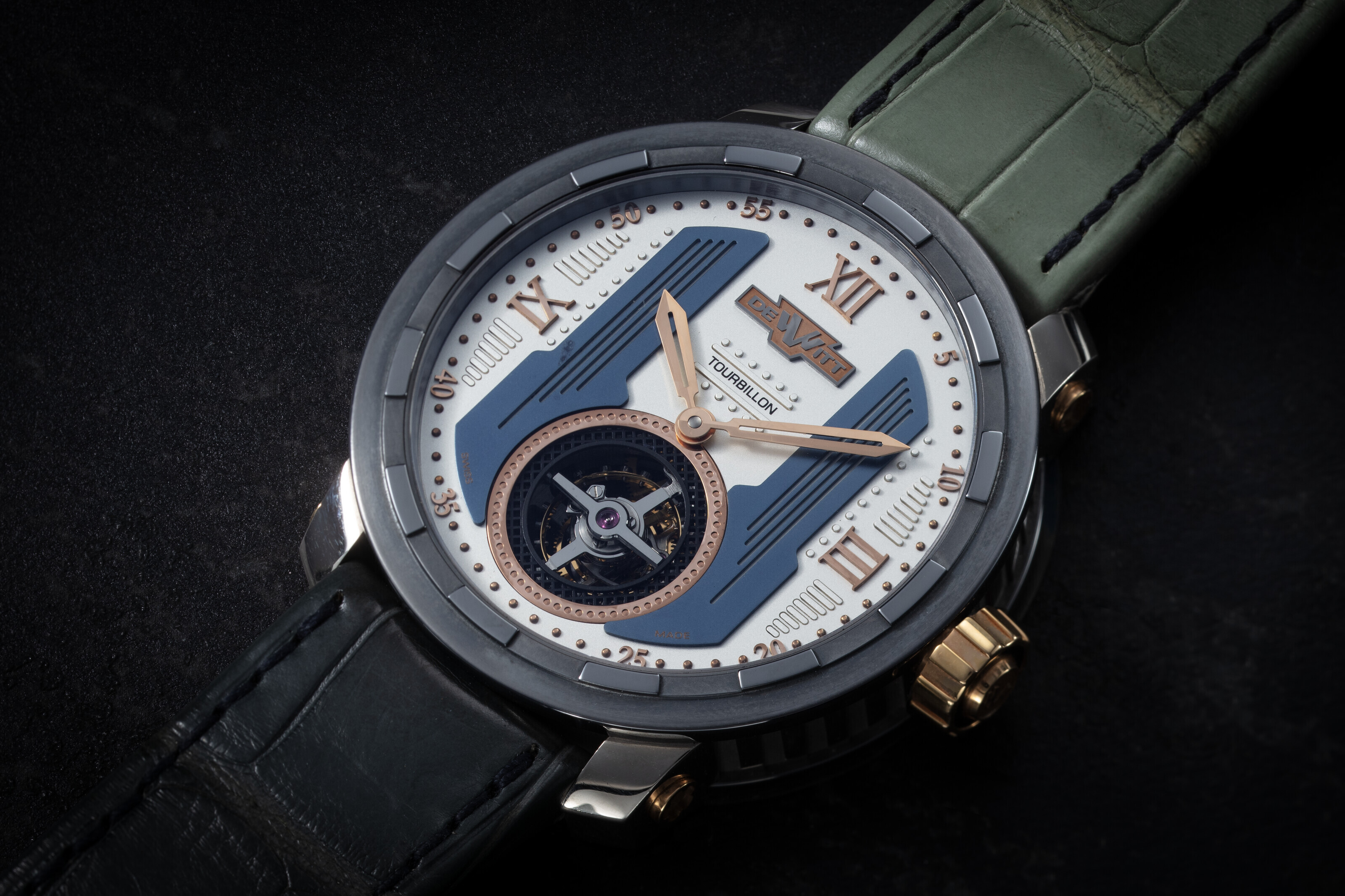 DEWITT, TWENTY-8-EIGHT TOURBILLON, A LIMITED EDITION GOLD AND TITANIUM ...