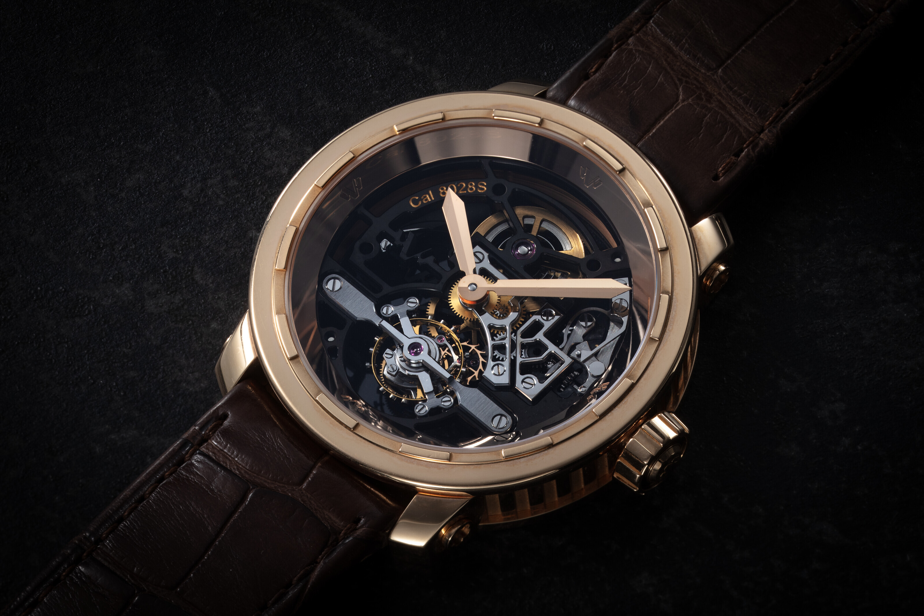 DEWITT, TWENTY 8 EIGHT, A LIMITED EDITION GOLD SKELETONISED TOURBILLON ...