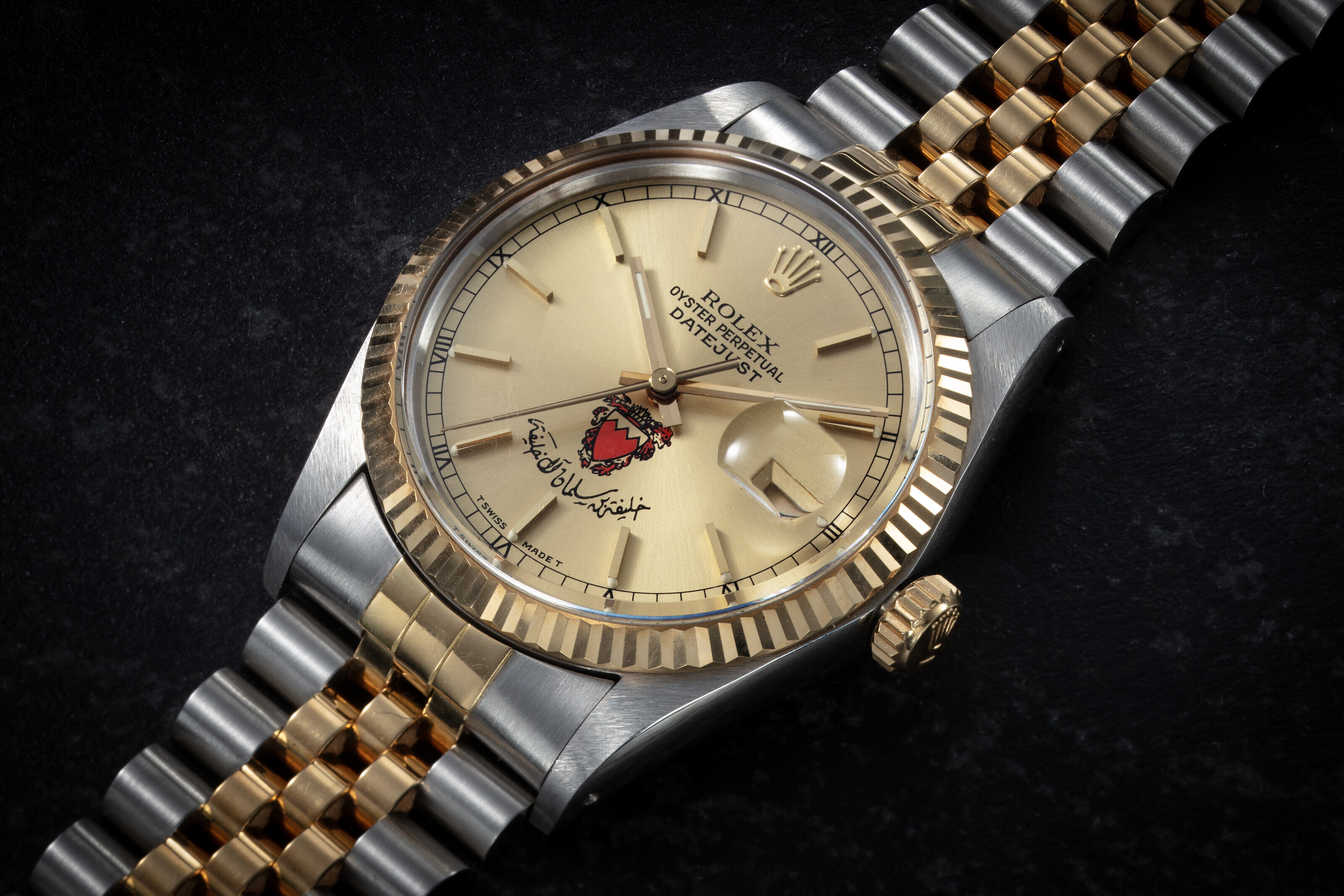 ROLEX, DATEJUST REF. 16013, A STEEL AND GOLD AUTOMATIC WRISTWATCH WITH ...