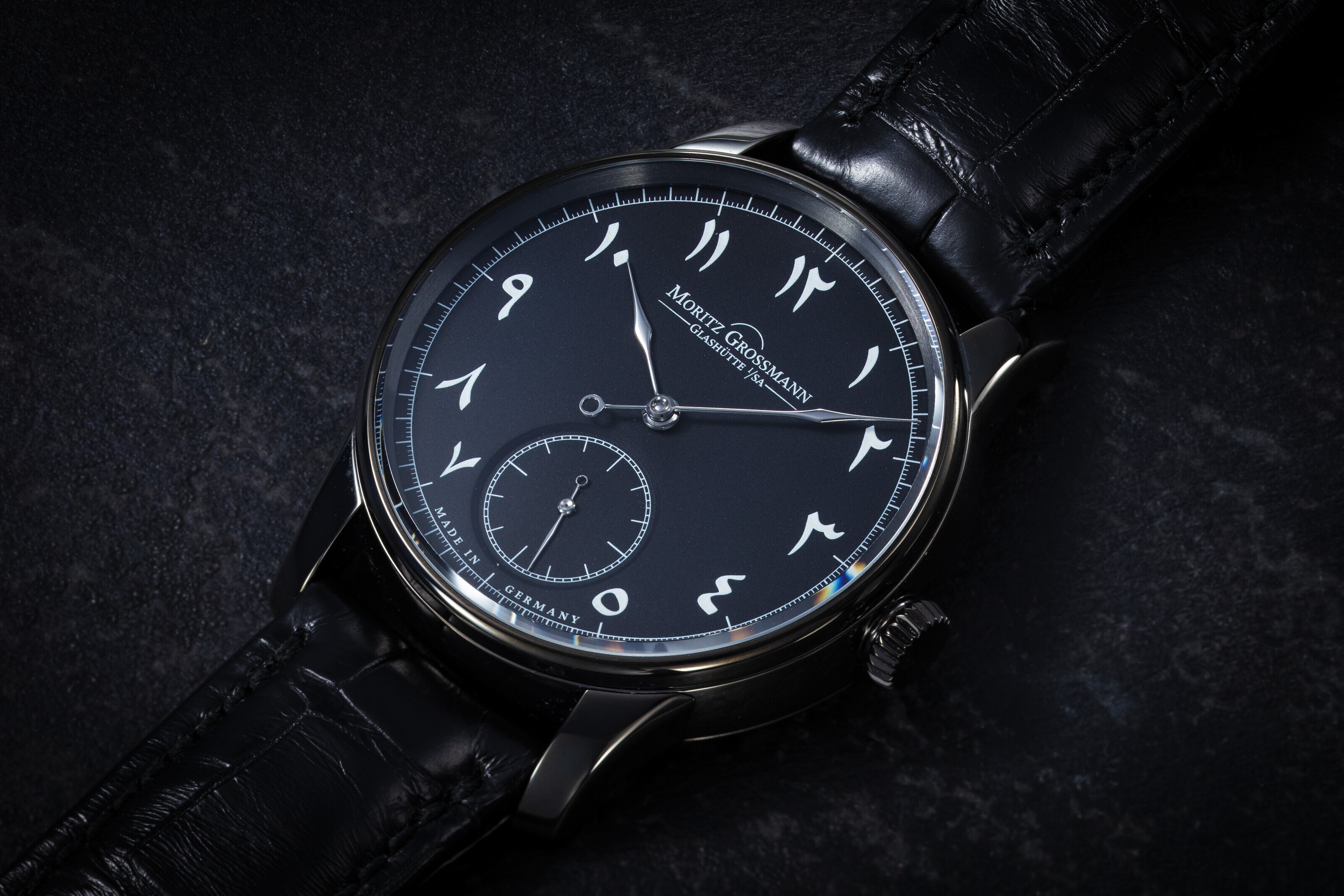 MORITZ GROSSMANN, BENU 37, A UNIQUE STAINLESS STEEL WRISTWATCH WITH ...